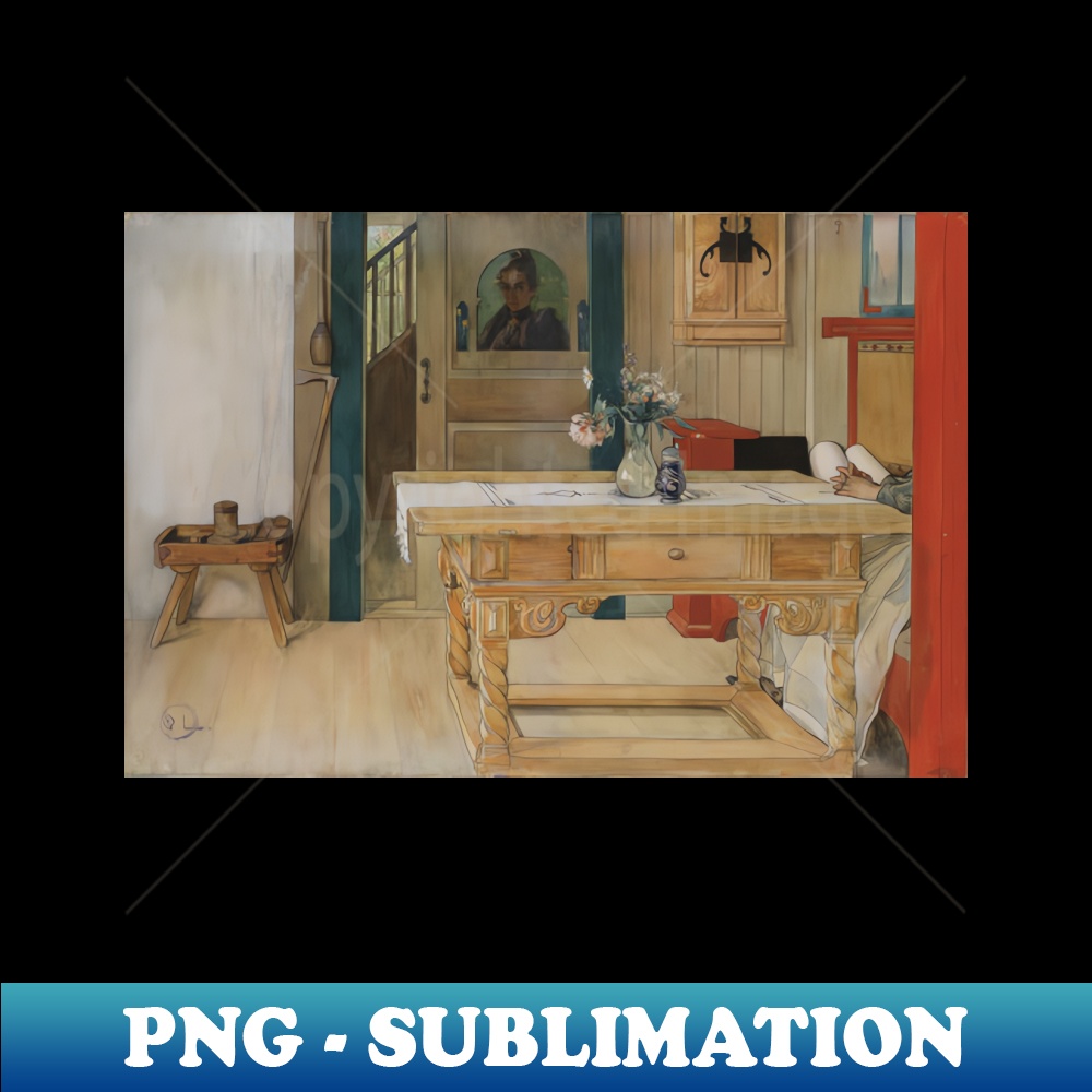 Sunday Rest by Carl Larsson - Modern Sublimation PNG File - | Inspire ...