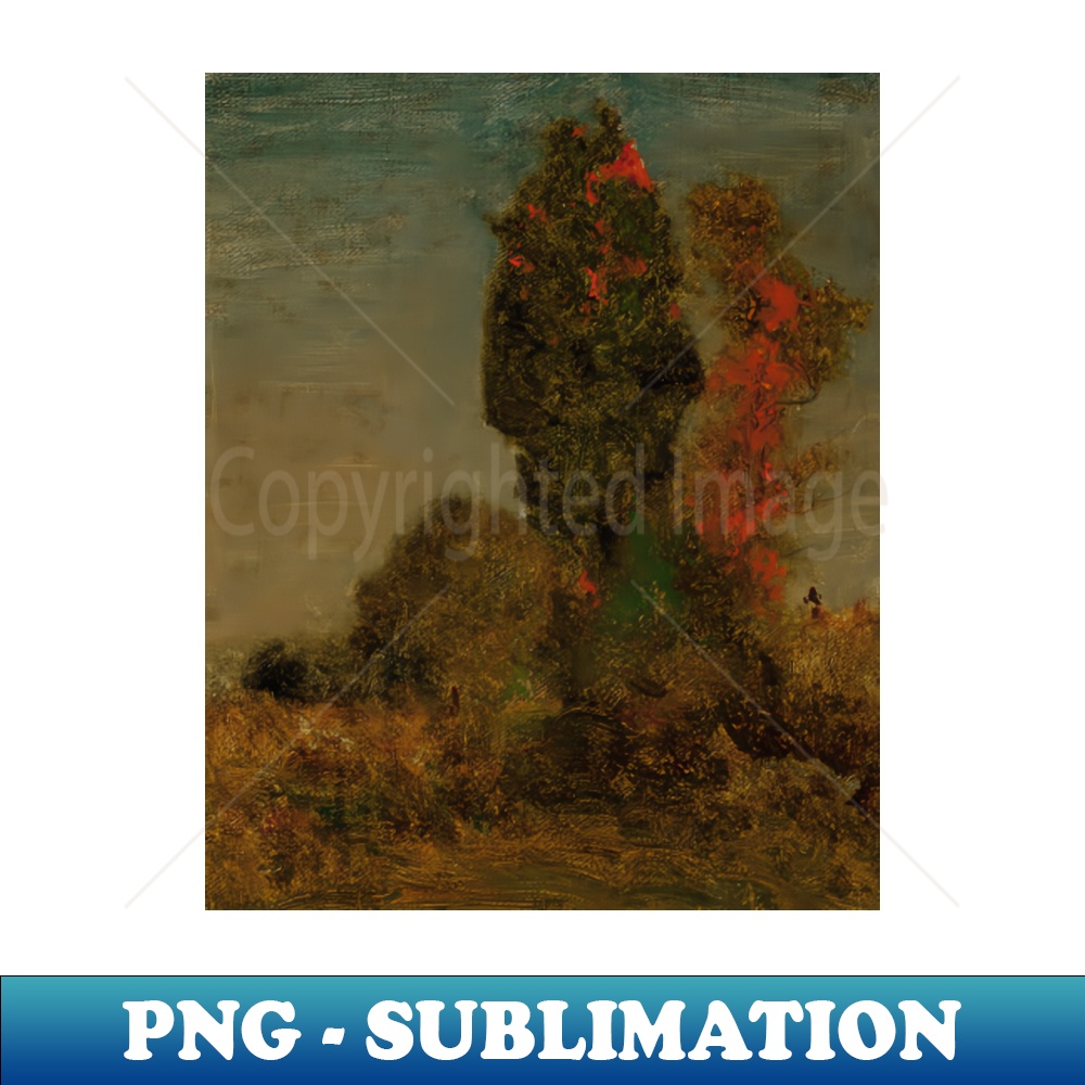 Autumn Trees by George Inness - Instant PNG Sublimation Down | Inspire ...