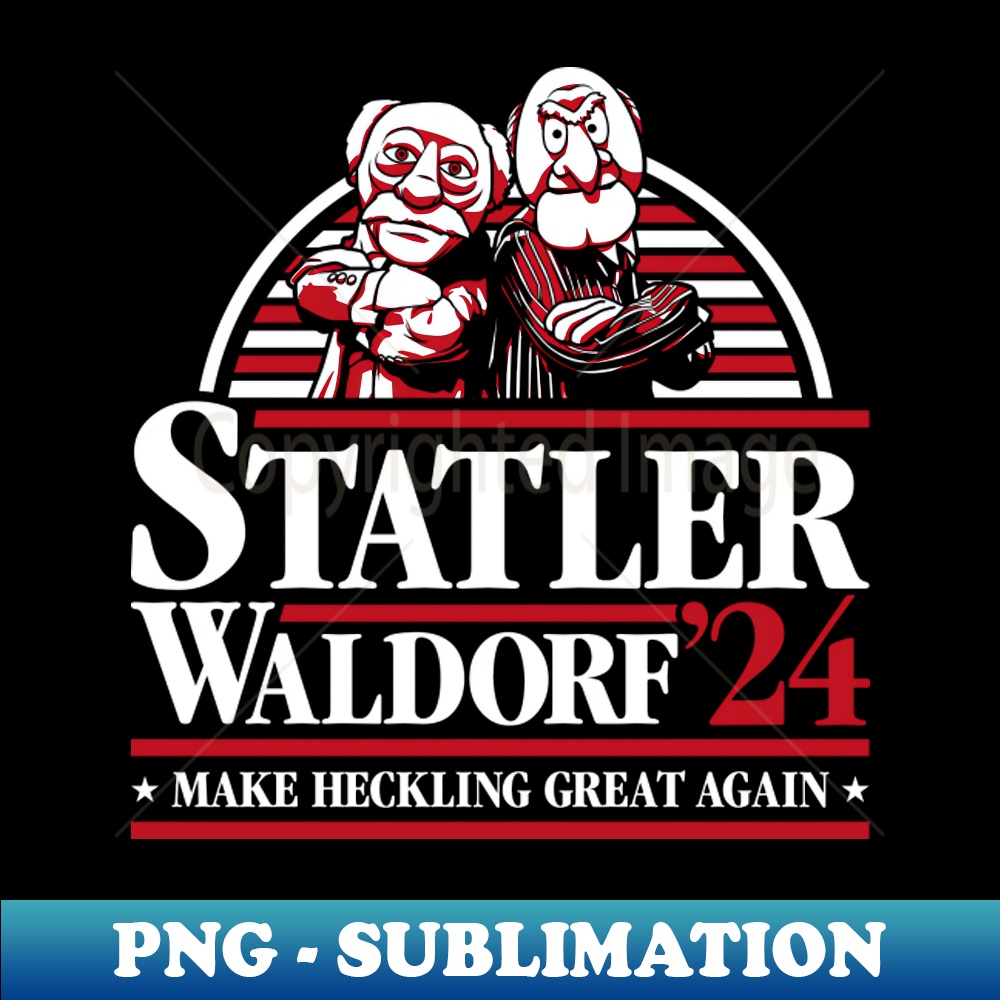 Muppets Statler Waldorf - Make Heckling Great Again - PNG Tr | Inspire ...