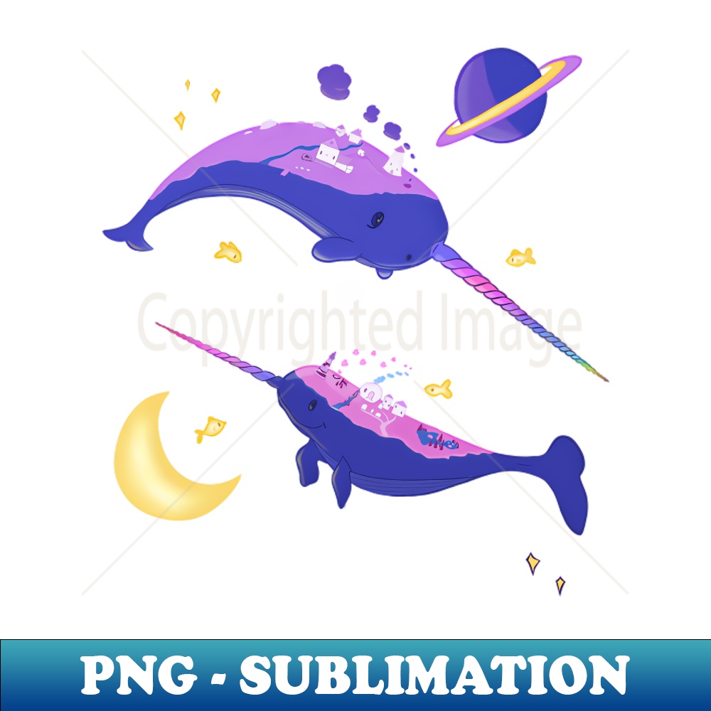 Space Narwhal - Exclusive PNG Sublimation Download - Capture | Inspire ...