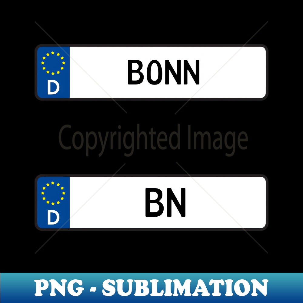 Bonn kennzeichen Sticker German Car License Plate Kfz Kennze | Inspire ...