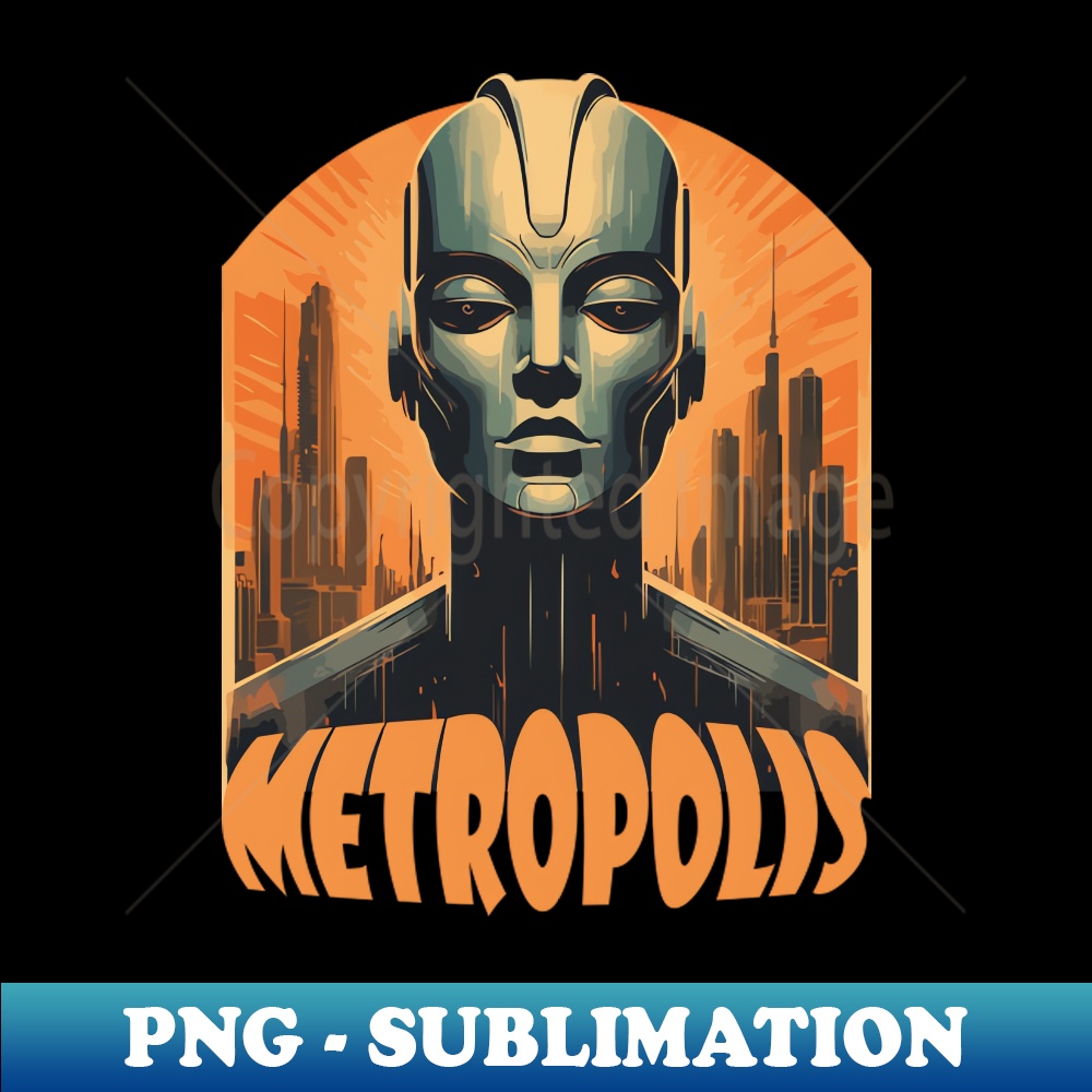 Metropolis retro poster - Aesthetic Sublimation Digital File | Inspire ...