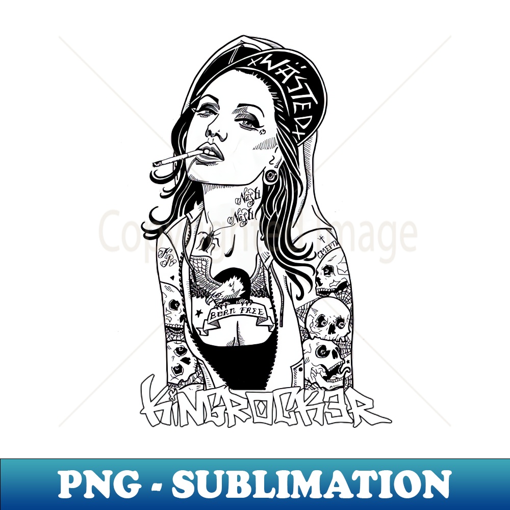 tattooed girl - PNG Transparent Sublimation Design - Enhance | Inspire ...