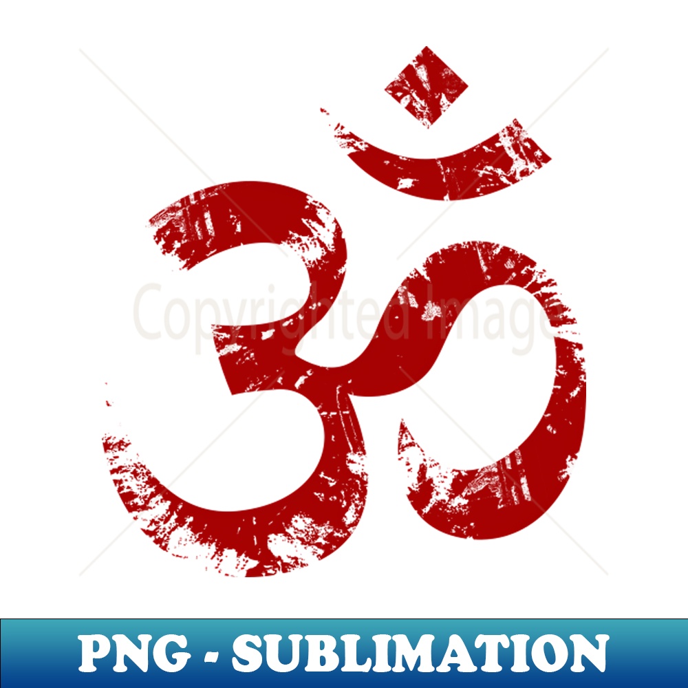 Red Painted Ohm Symbol - Exclusive PNG Sublimation Download | Inspire ...
