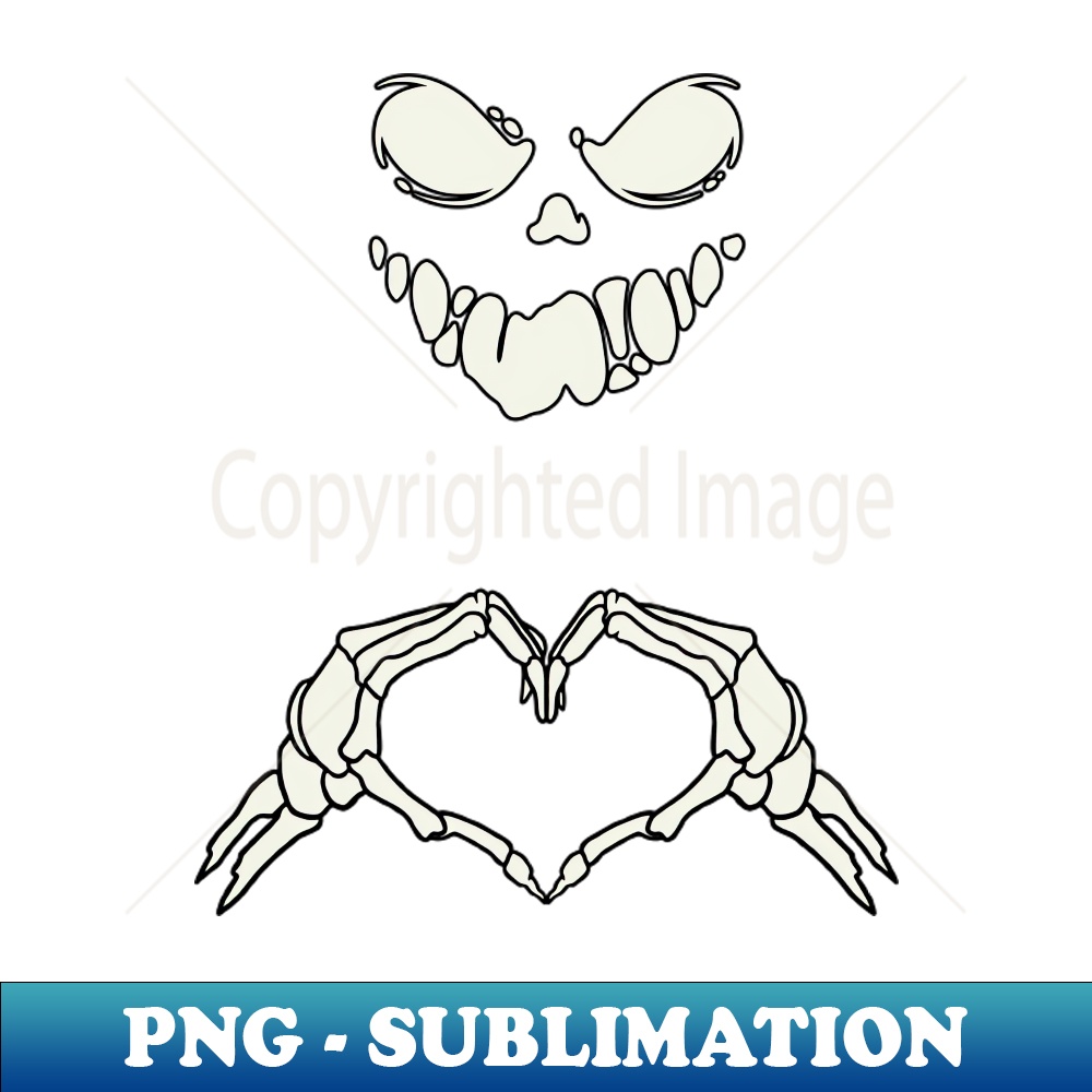 Scary Halloween Skeleton Smile Face - PNG Transparent Sublim | Inspire ...