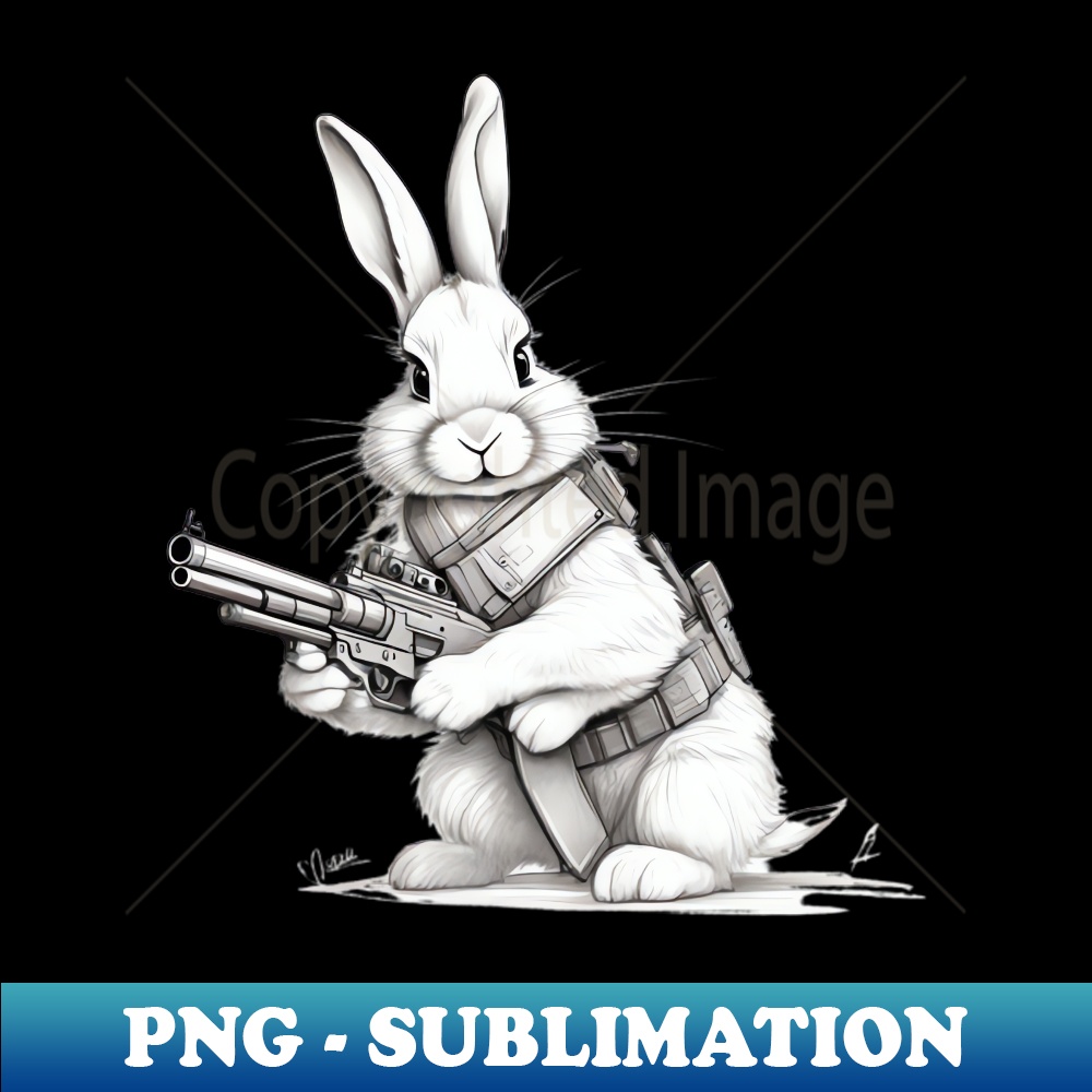Bunny with a Gun - Signature Sublimation PNG File - Perfect | Inspire ...