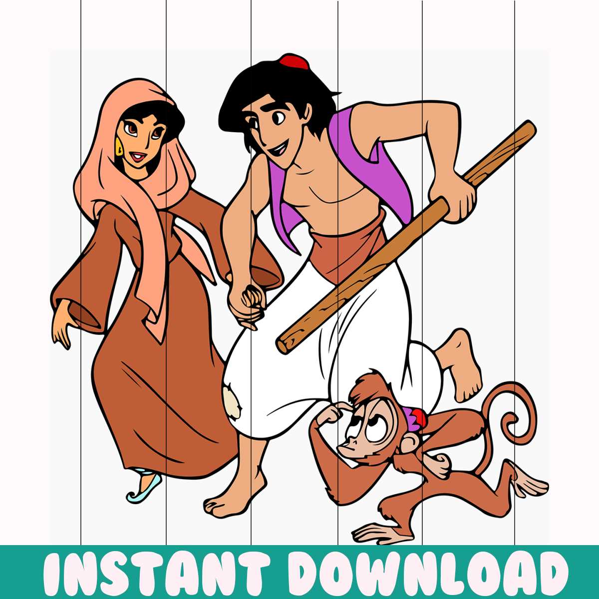 Aladdin PNG, Genie PNG, Monkey PNG, Jasmine PNG, Aladdin cha | Inspire ...