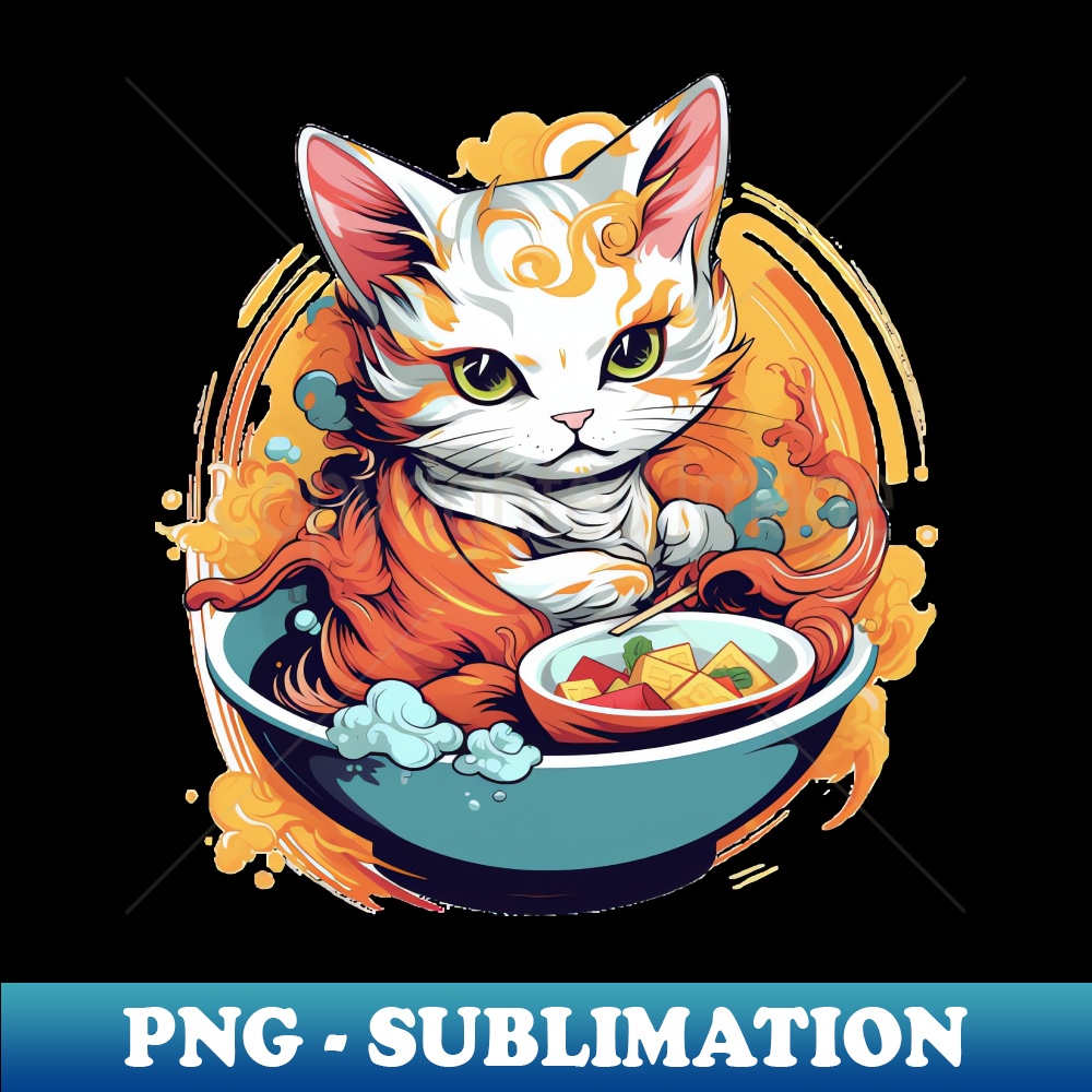 Meow-noodle Delights - Premium PNG Sublimation File - Bring - Inspire ...