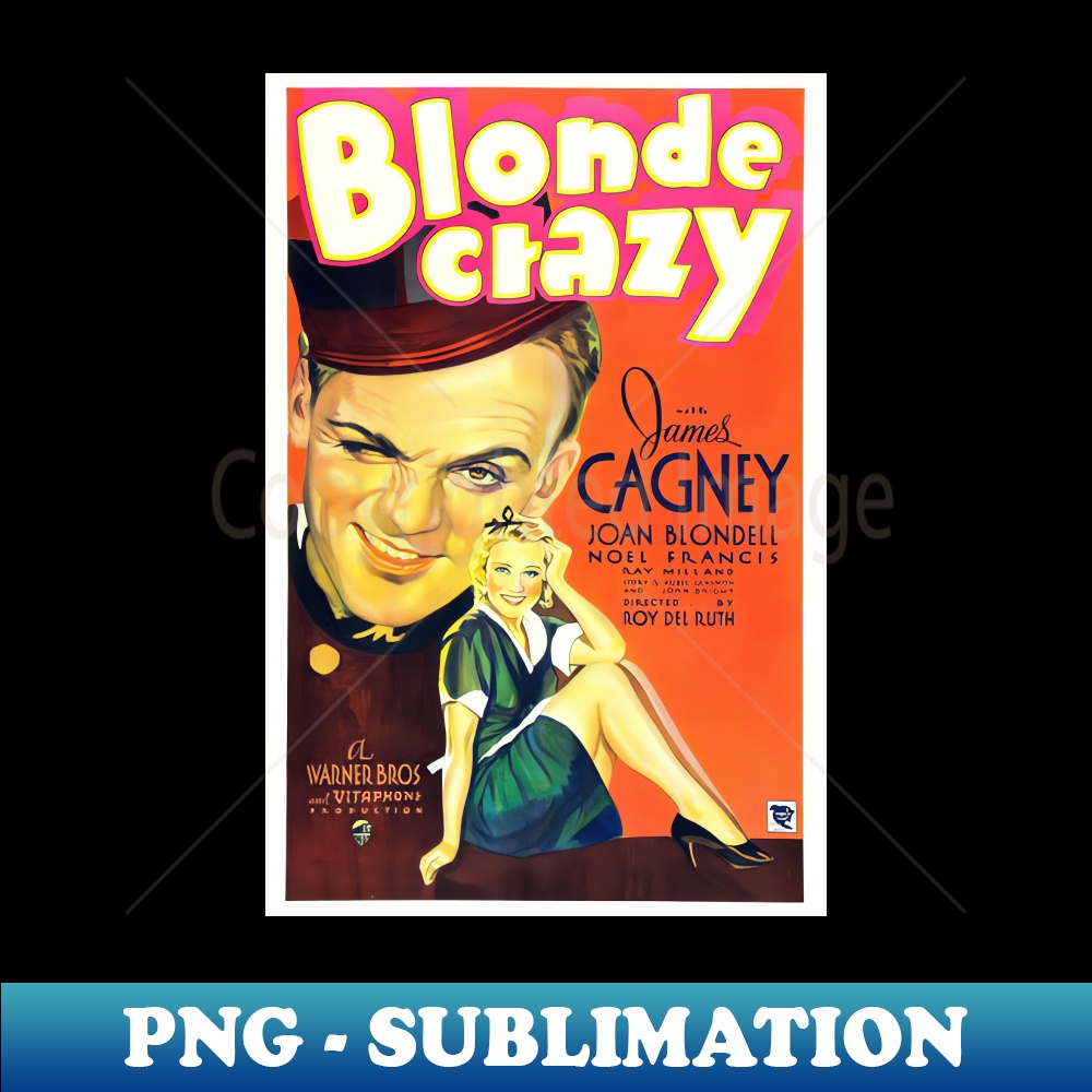 Blonde Crazy Movie Poster - Sublimation-Ready PNG File - Cre | Inspire ...