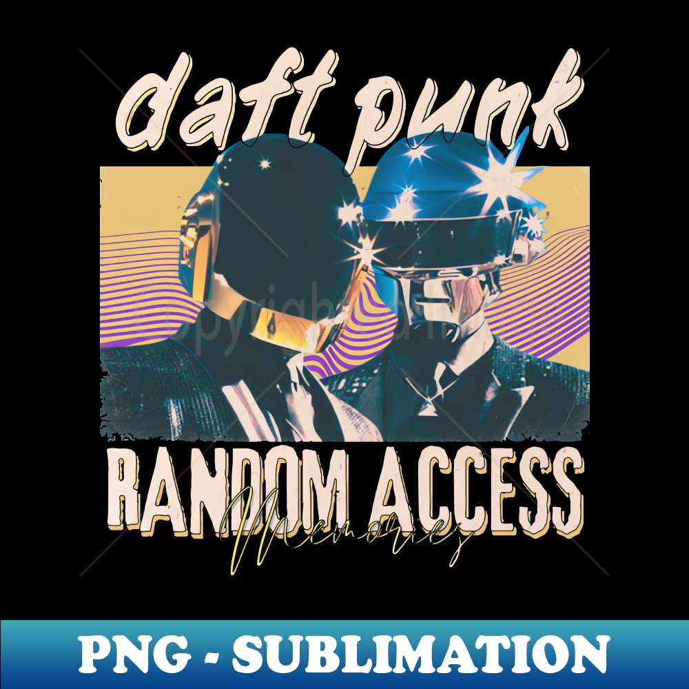 Daft Punk Vintage 1993 Random Access Memories Original Fan | Inspire Uplift