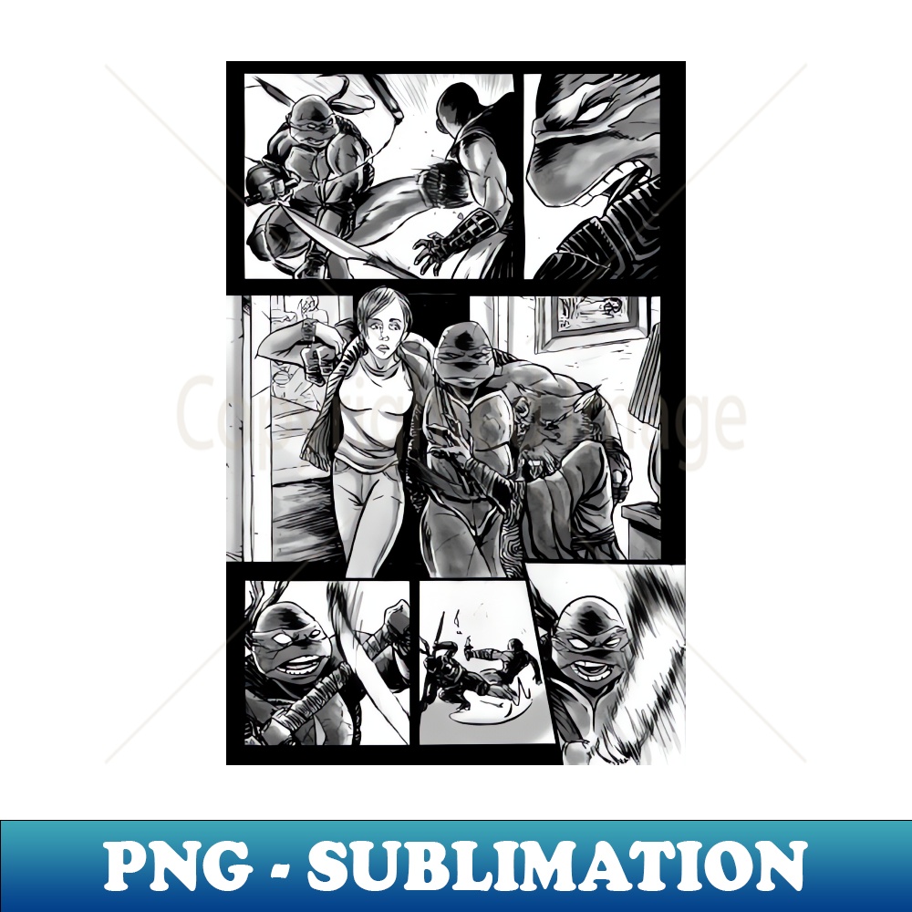 Ninja Turtles comix page - High-Resolution PNG Sublimation F | Inspire ...