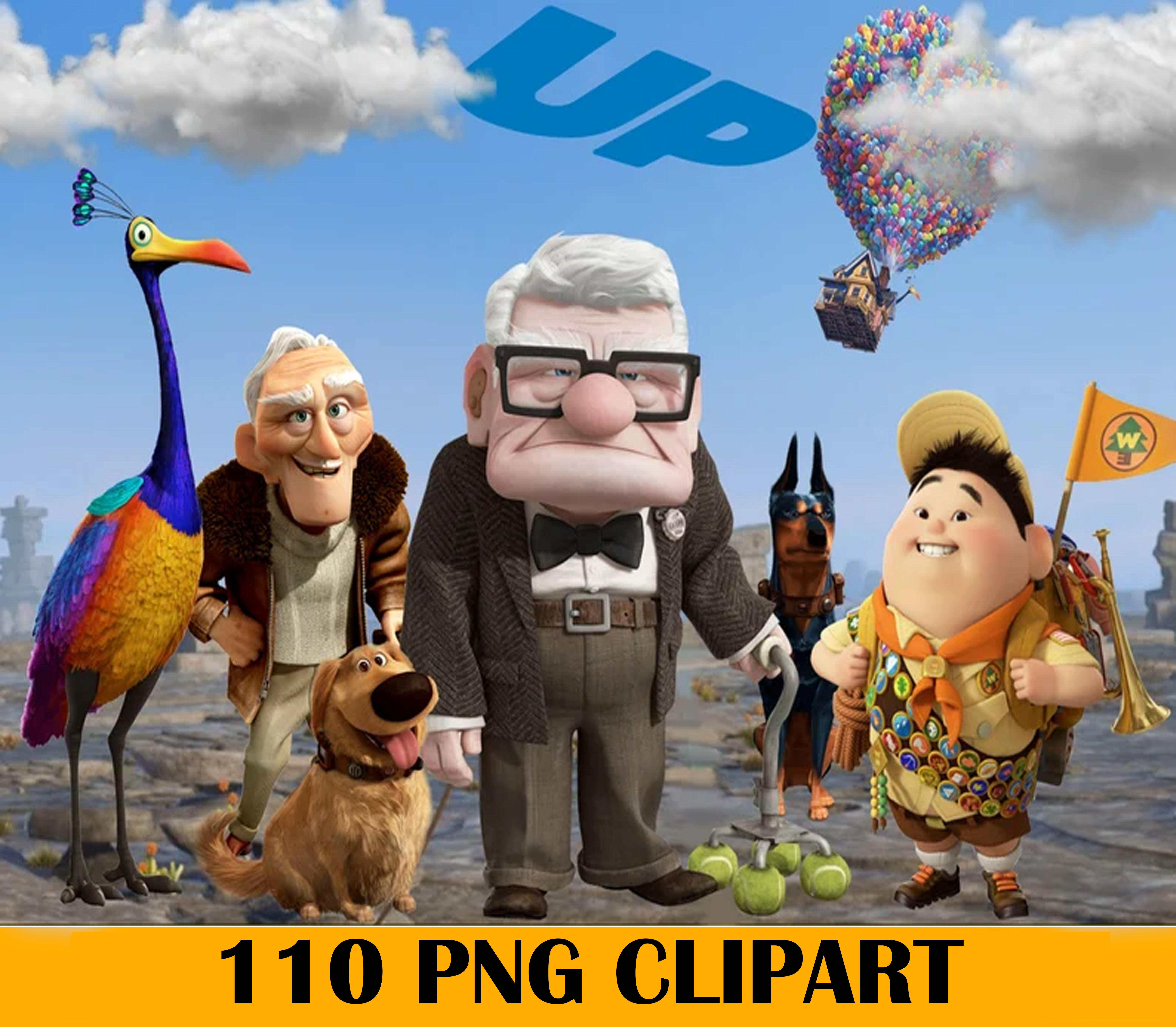 110 Disney Up Bundle Png, Disney Clip art, Disney Up Png, Di | Inspire ...