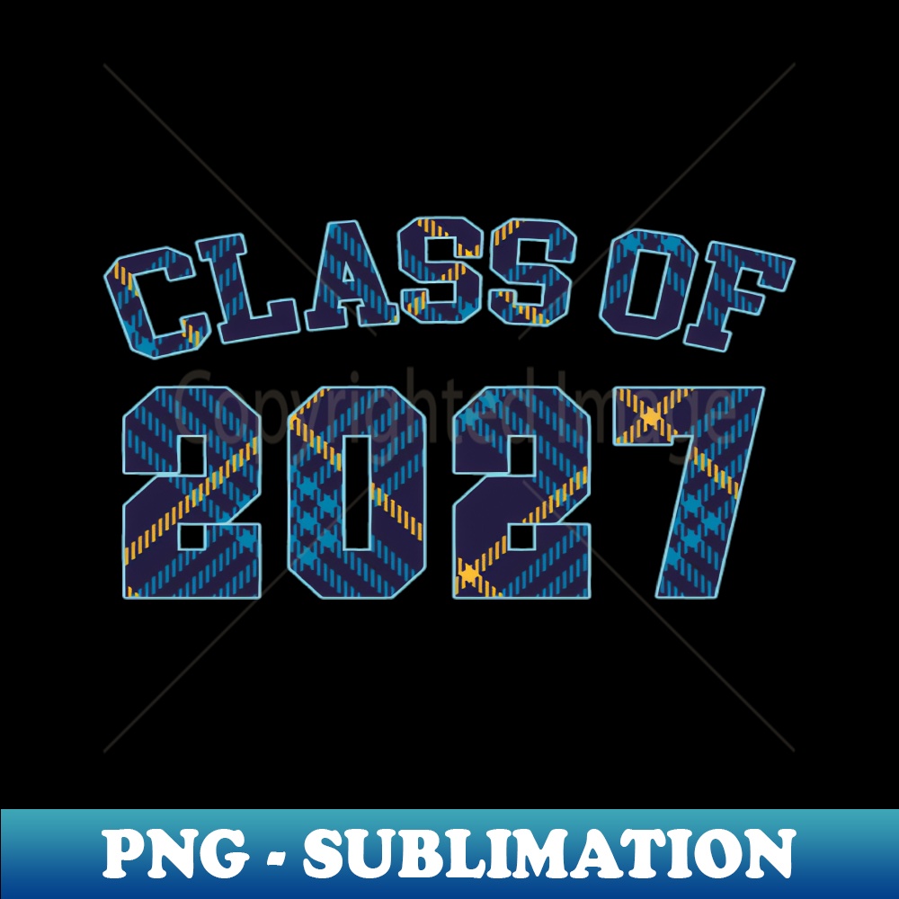 Pattern Flannel-Class Of 2027 8th Grade-7 - PNG Transparent | Inspire ...
