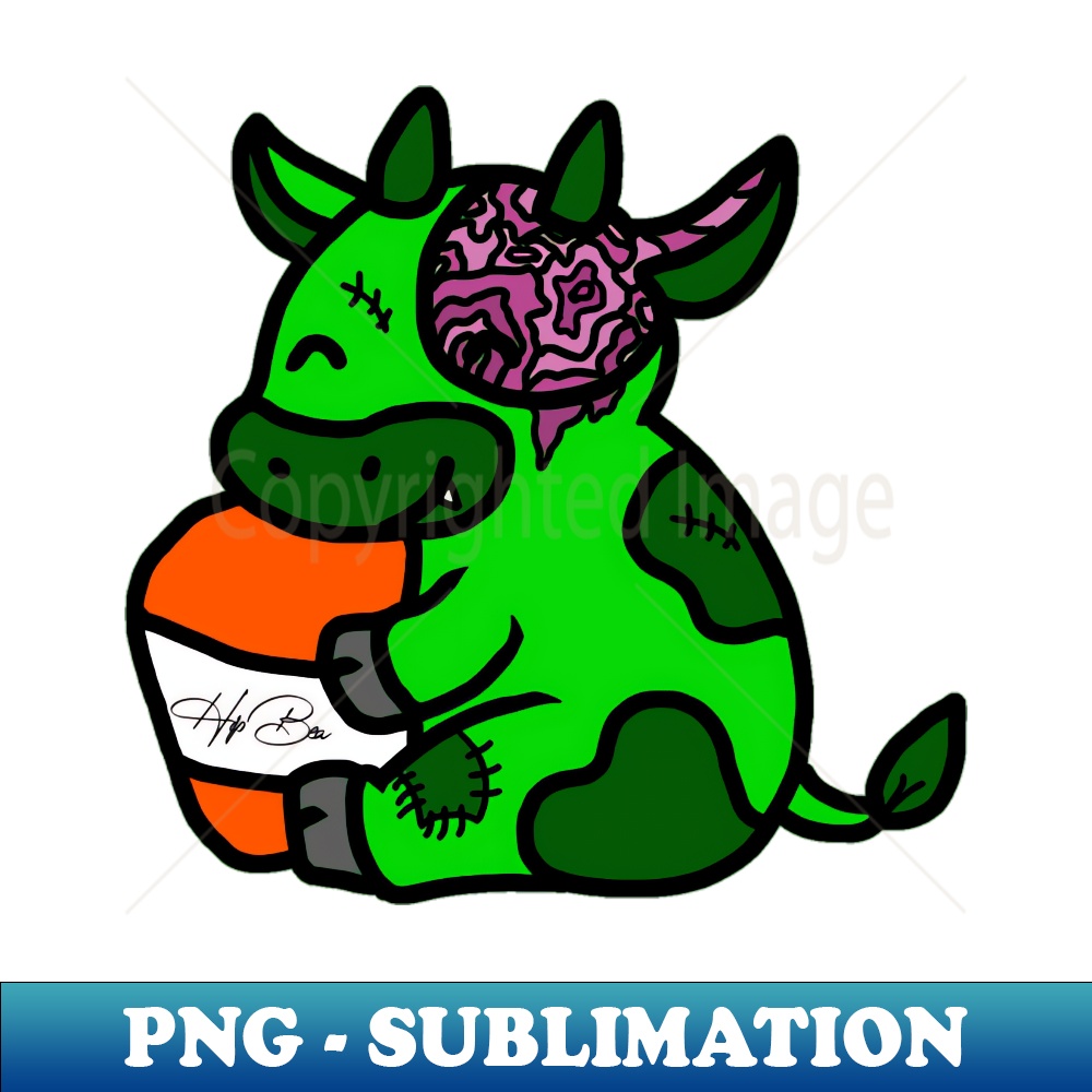 Zombie Cow - Sublimation-Ready PNG File - Instantly Transfor | Inspire ...