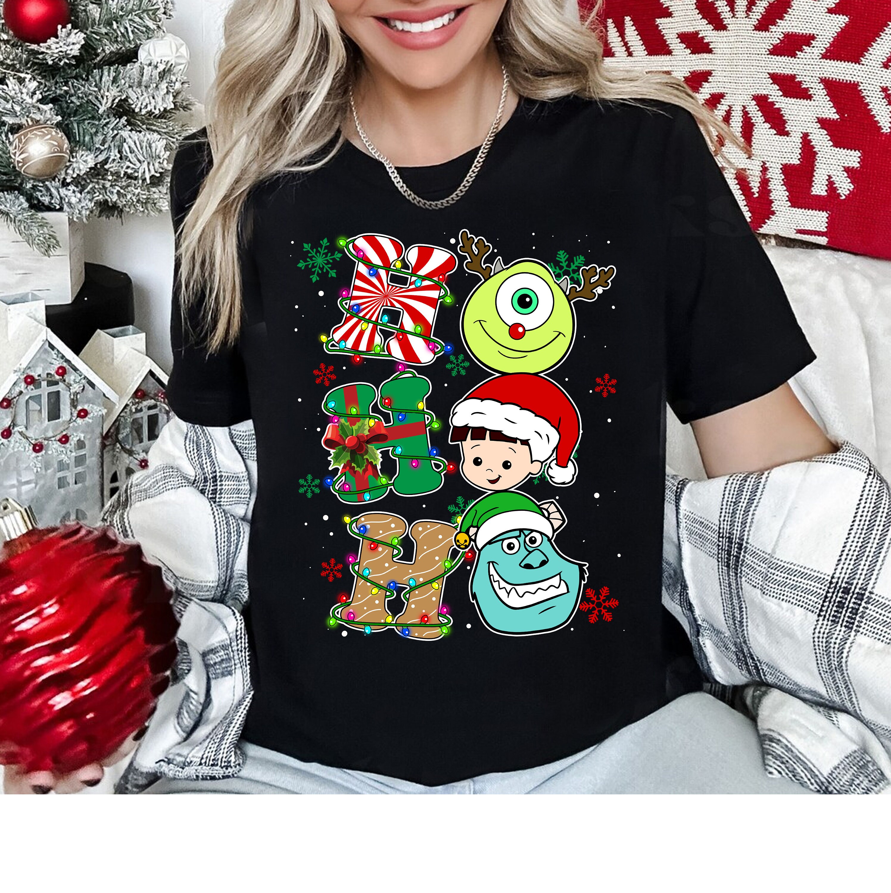 Disney Monster Inc Santa Mike Sully and Boo Ho Ho Ho Christm - Inspire ...