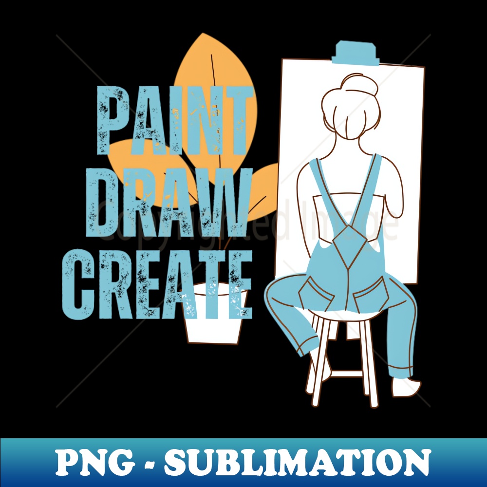 Paint Draw Create Woman painting at an easel - Exclusive Sub | Inspire ...
