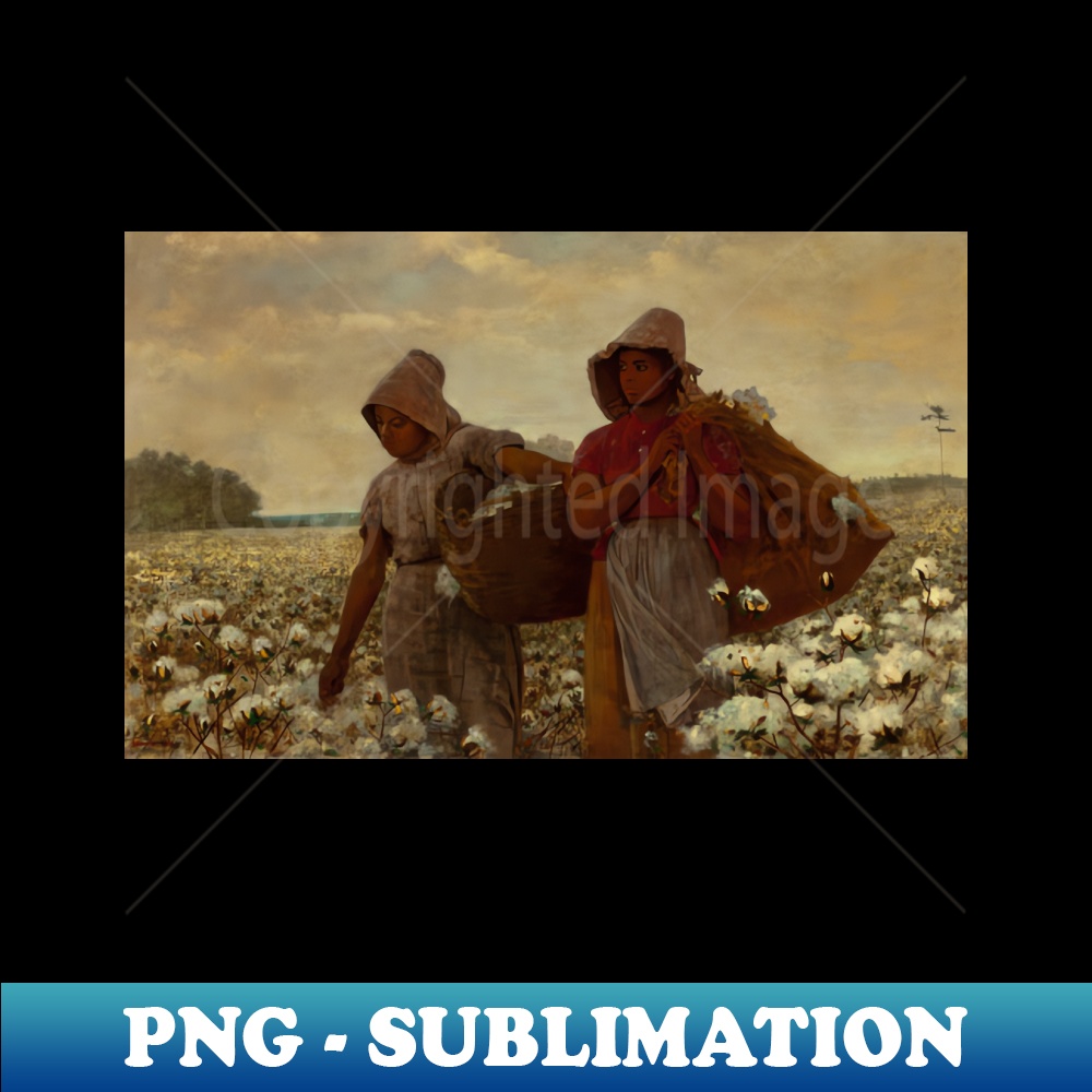 The Cotton Pickers by Winslow Homer - Modern Sublimation PNG - Inspire ...