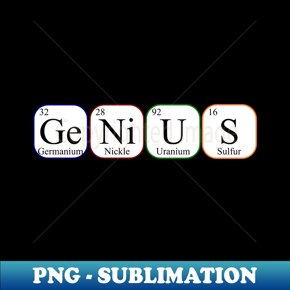 Genius - Elements of Periodic Table - Stylish Sublimation Di - Inspire ...