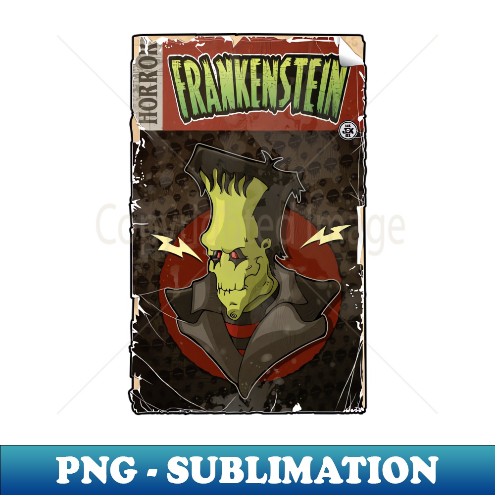 Frankenstein Comci Book Cover - High-Quality PNG Sublimation | Inspire ...