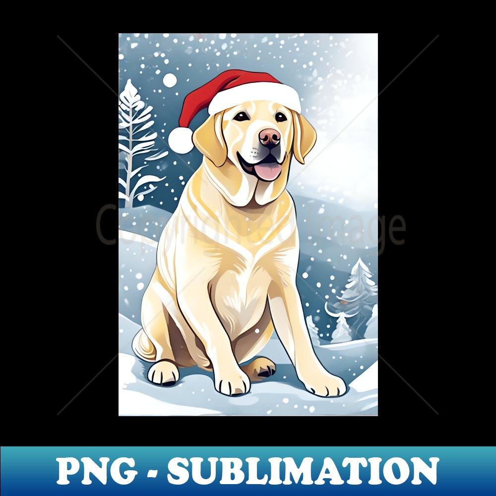 Yellow Lab Santa Claus - Special Edition Sublimation PNG Fil | Inspire ...