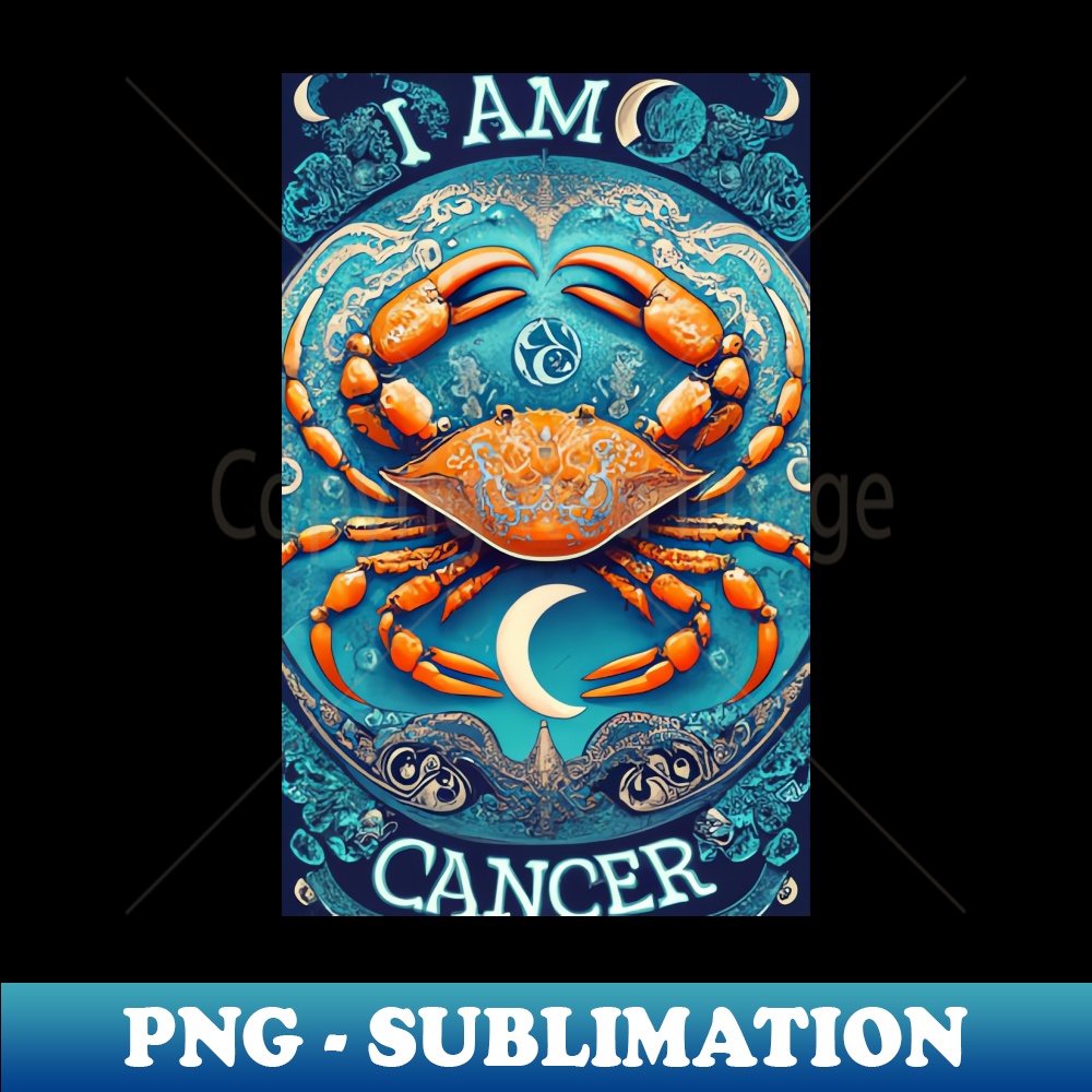 I AM CANCER aesthetic zodiac sign - PNG Sublimation Digital - Inspire ...