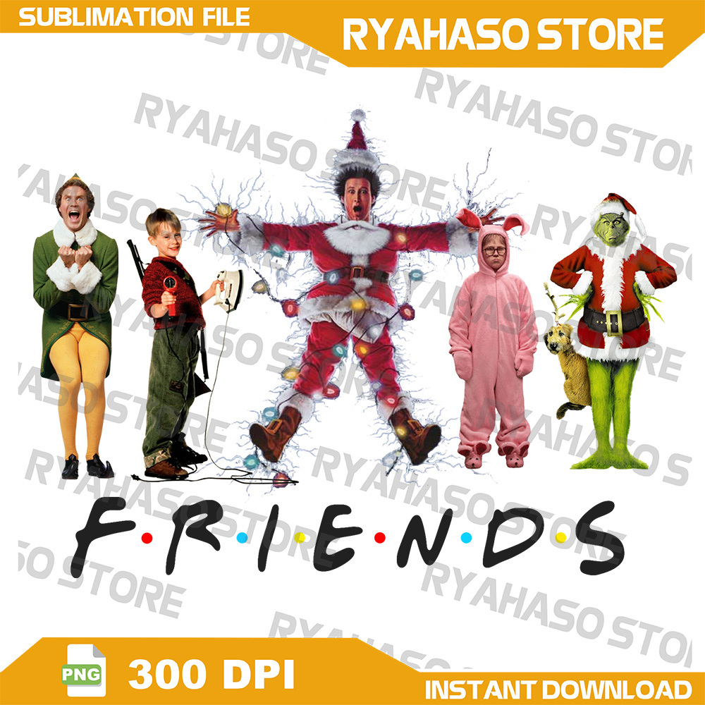 Christmas Friends PNG File Download, Funny Friends Christmas | Inspire ...