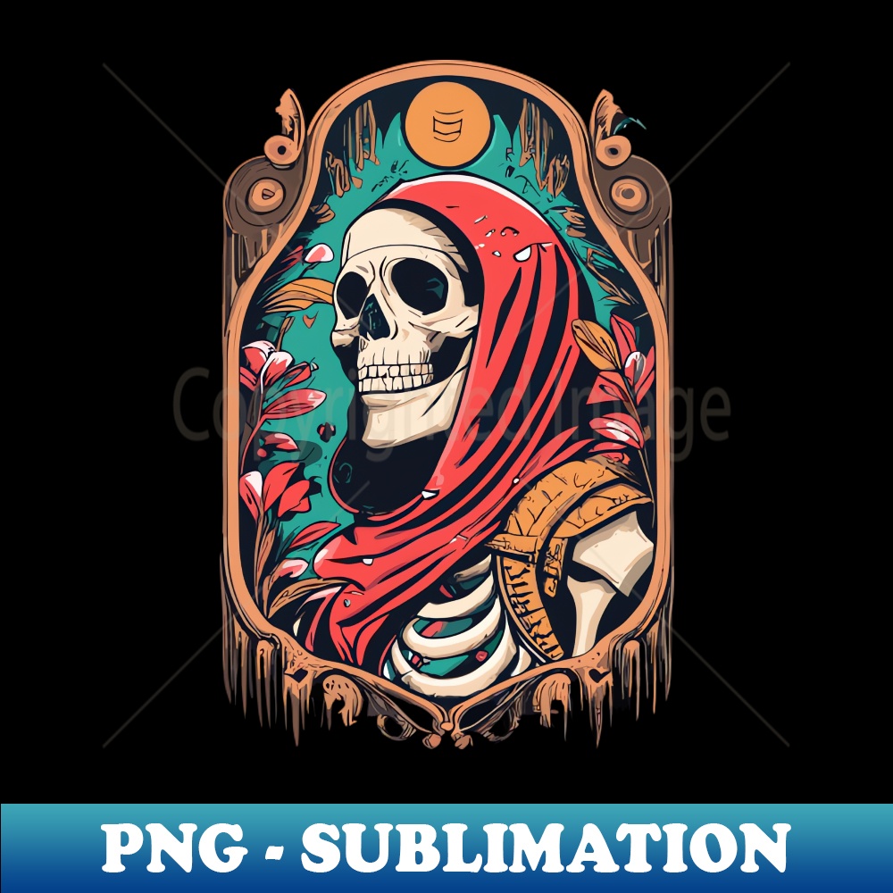 Skeleton in a Red Medieval Cloak - PNG Transparent Digital D | Inspire ...