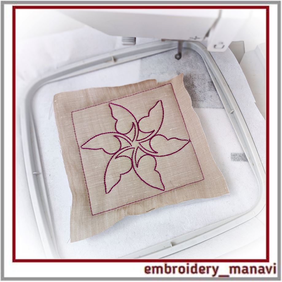 Quilt Block 13c Machine Embroidery Designs - 6 Sizes | Inspire Uplift