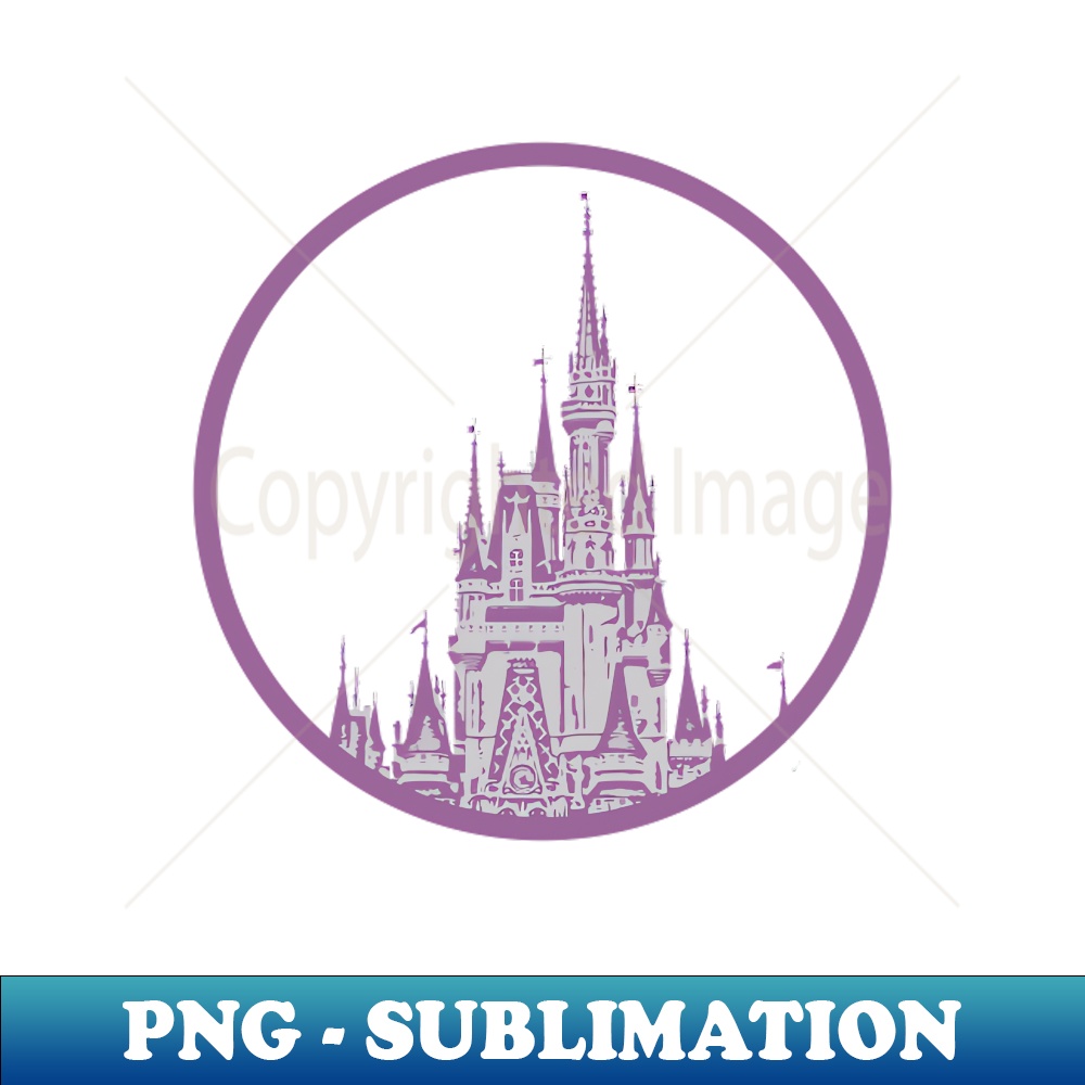 Purple and Grey Magic Castle - Exclusive PNG Sublimation Dow | Inspire ...