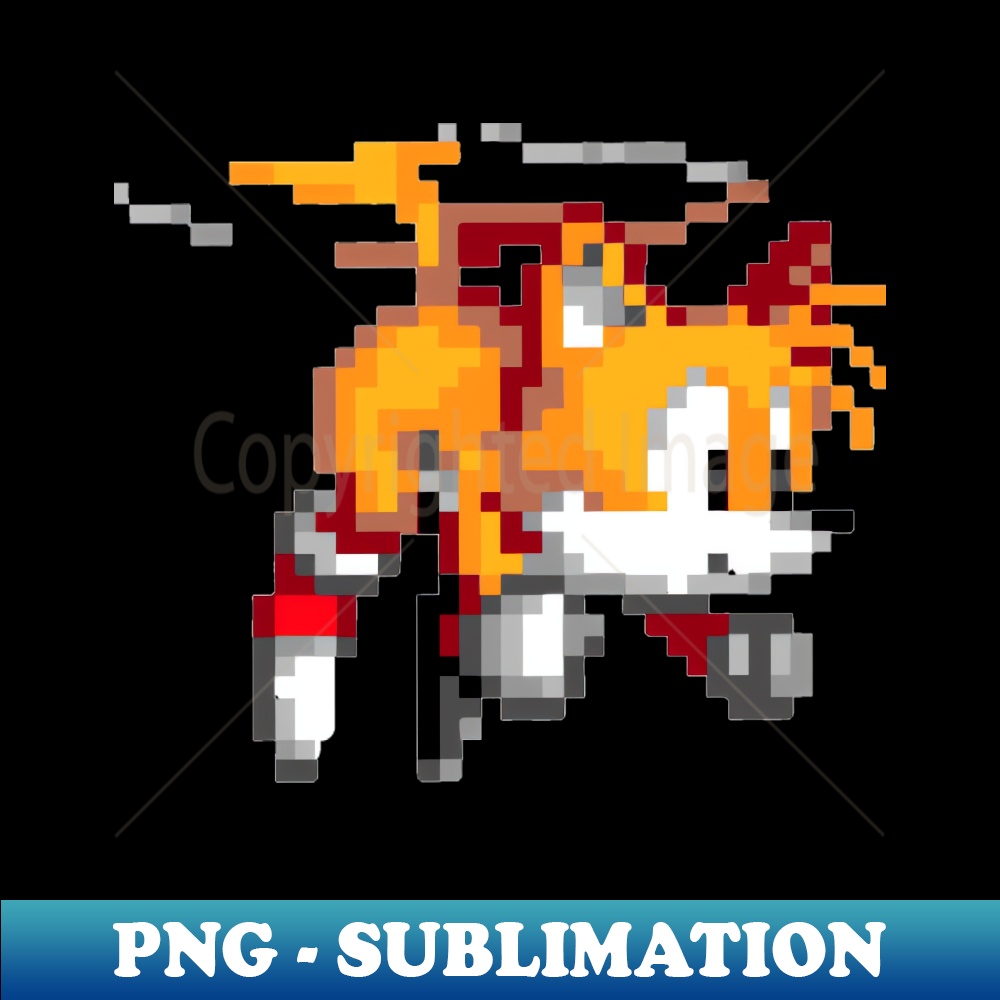 16 Bit Tails - High-Resolution PNG Sublimation File - Perfec | Inspire ...