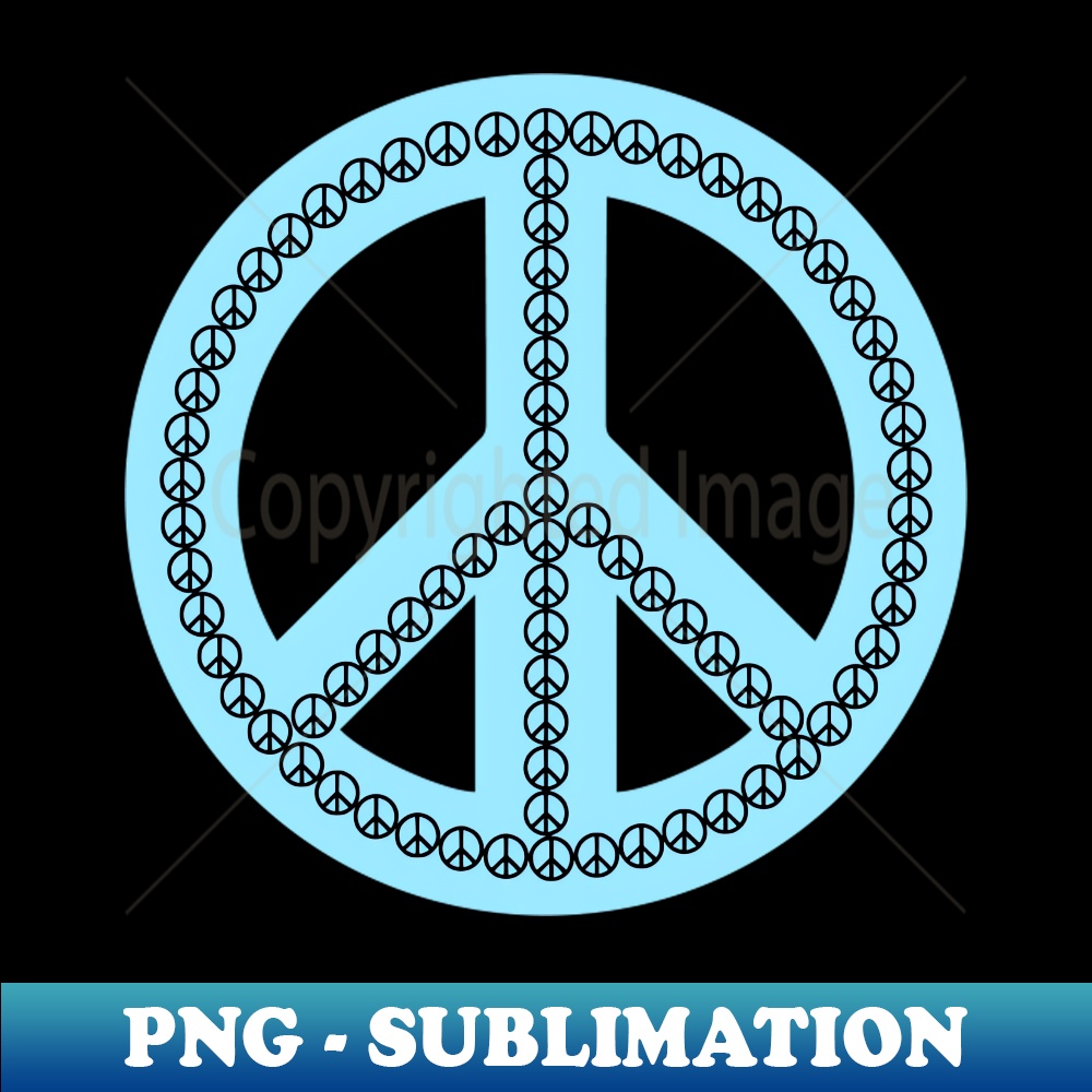 Blue Peace Sign - Digital Sublimation Download File - Unleas | Inspire ...