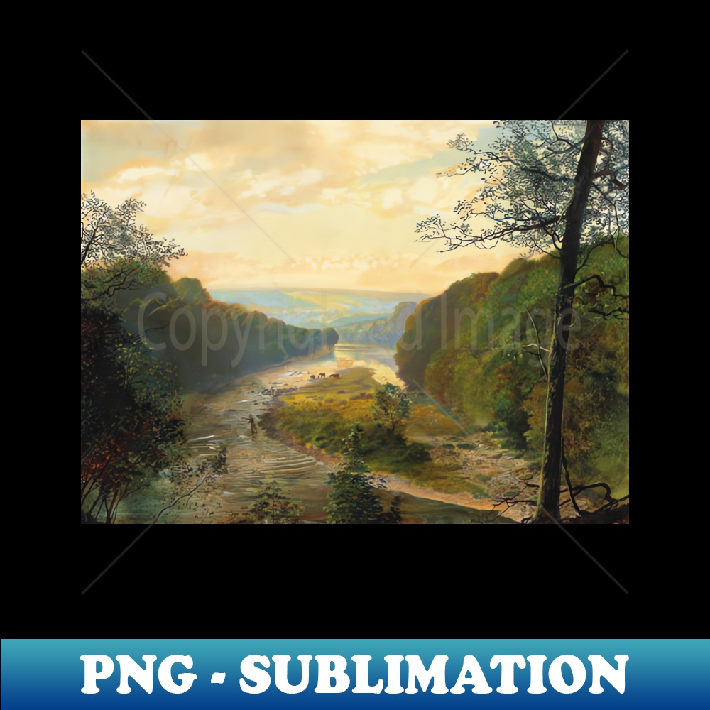 The Wharfe Valley with Barden Tower Beyond by John Atkinson | Inspire Uplift