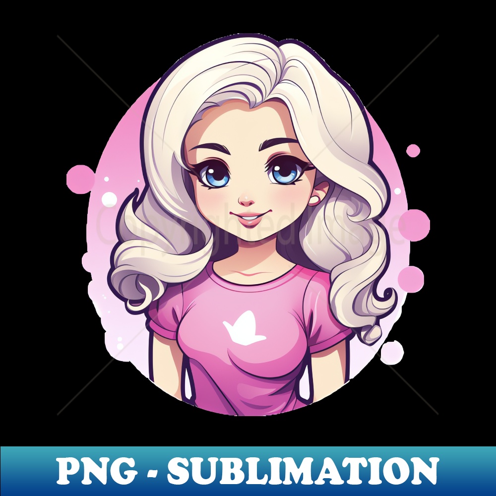 Playful Chibi Barbie - High-Resolution PNG Sublimation File - Inspire ...