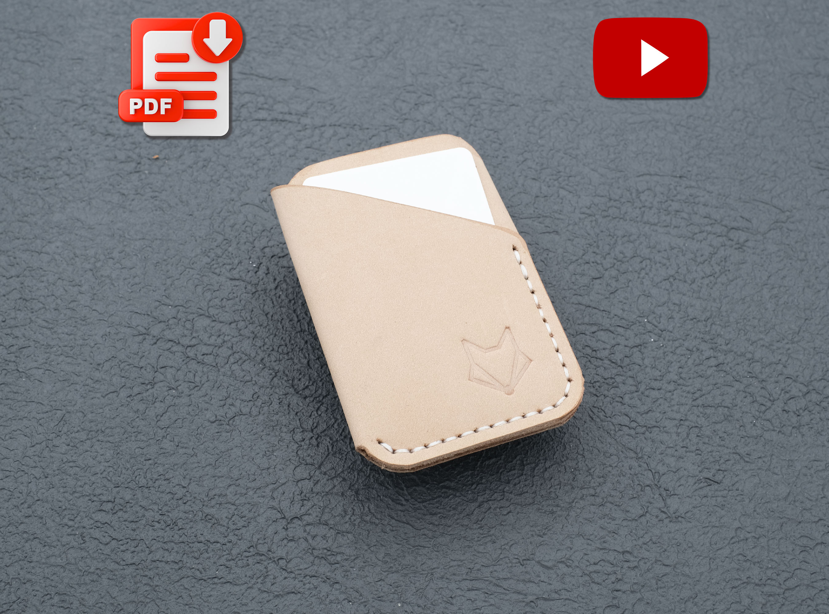 Leather Card Wallet Pattern, Ideal for DIY Wallet Making, Le | Inspire ...