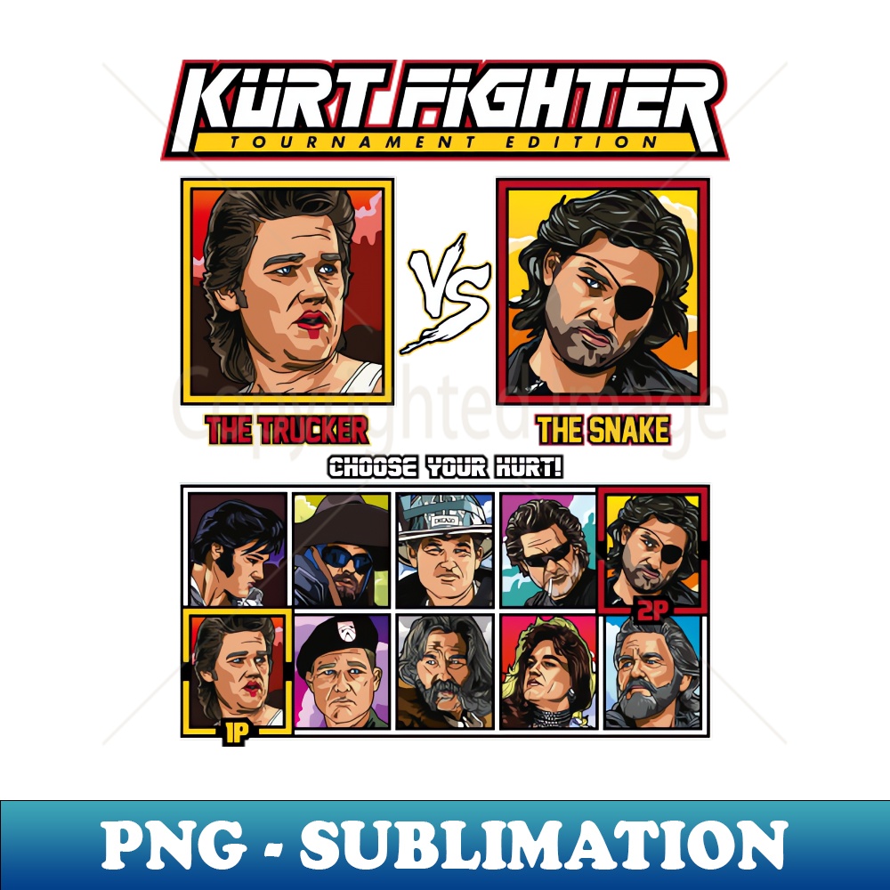 Kurt Russell Fighter - High-Resolution PNG Sublimation File | Inspire ...