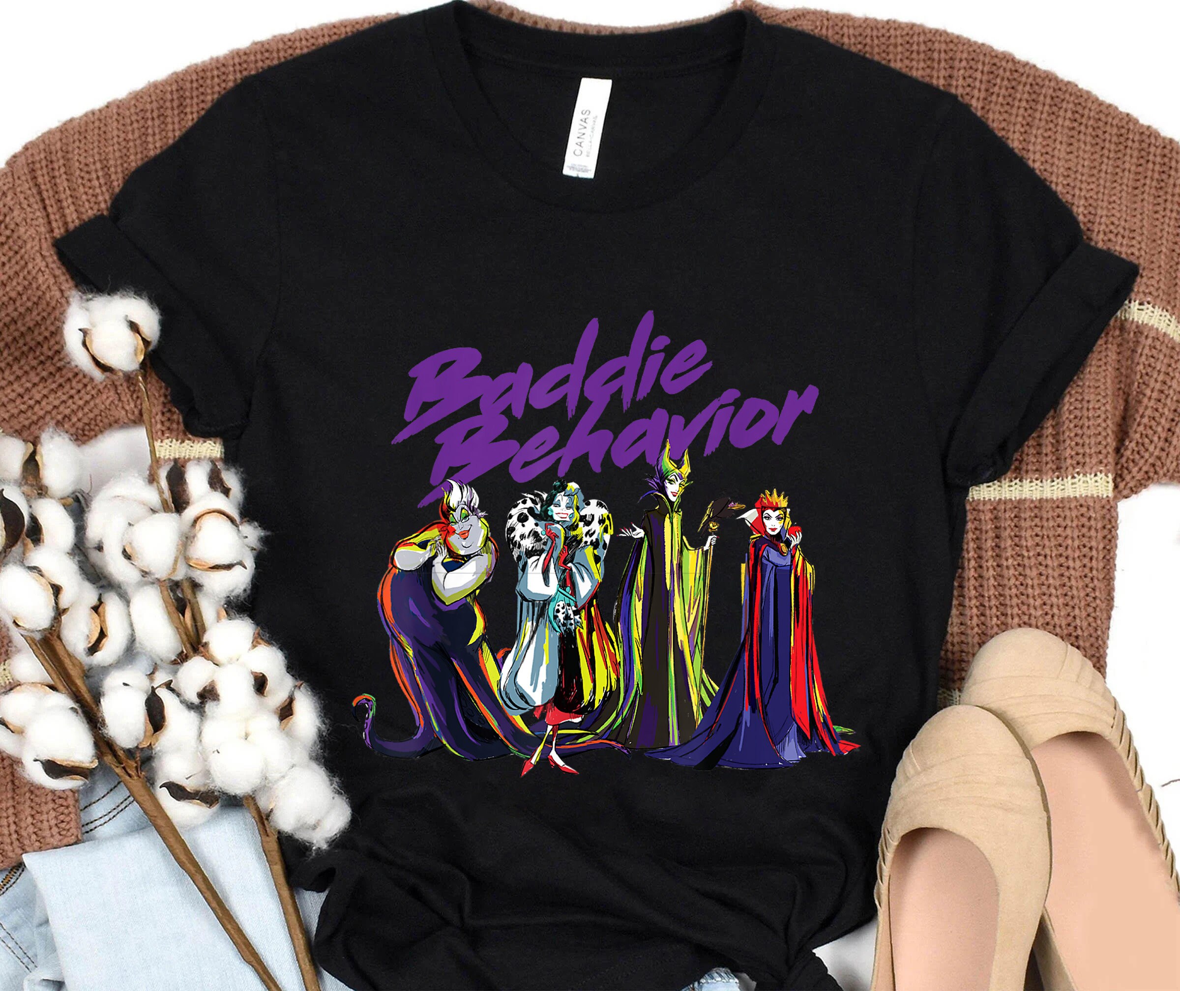 Disney Villains Baddie Behavior Shirt,Ursula Cruella Malefic | Inspire ...