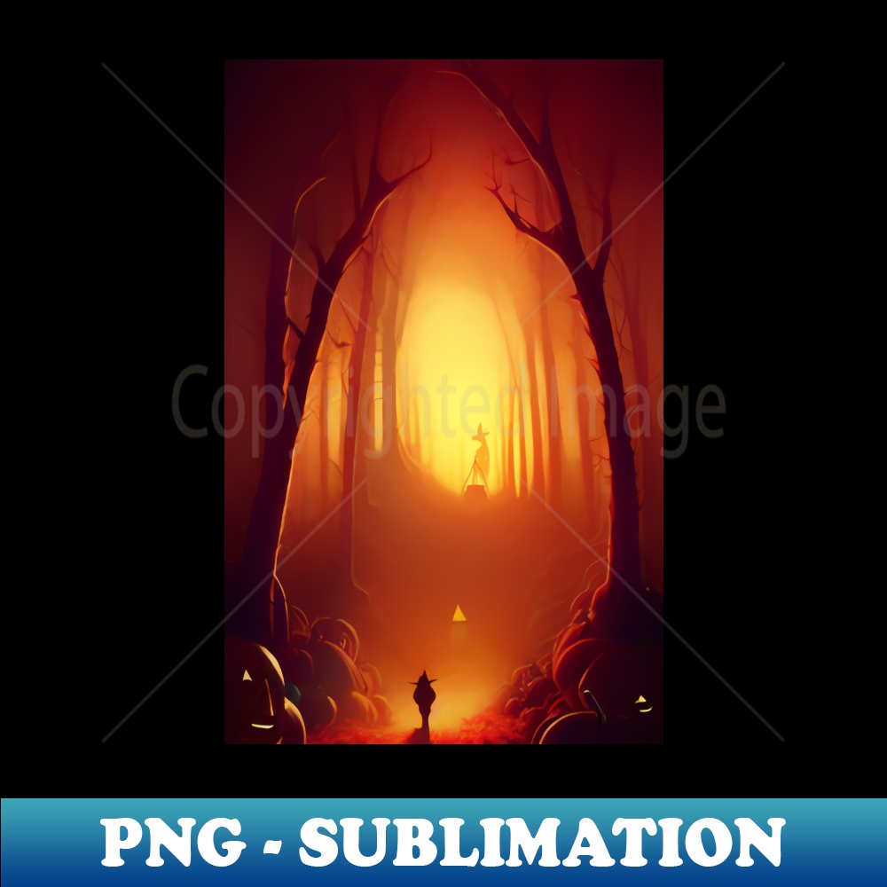 Witch conjuring in the forest - Premium Sublimation Digital | Inspire ...
