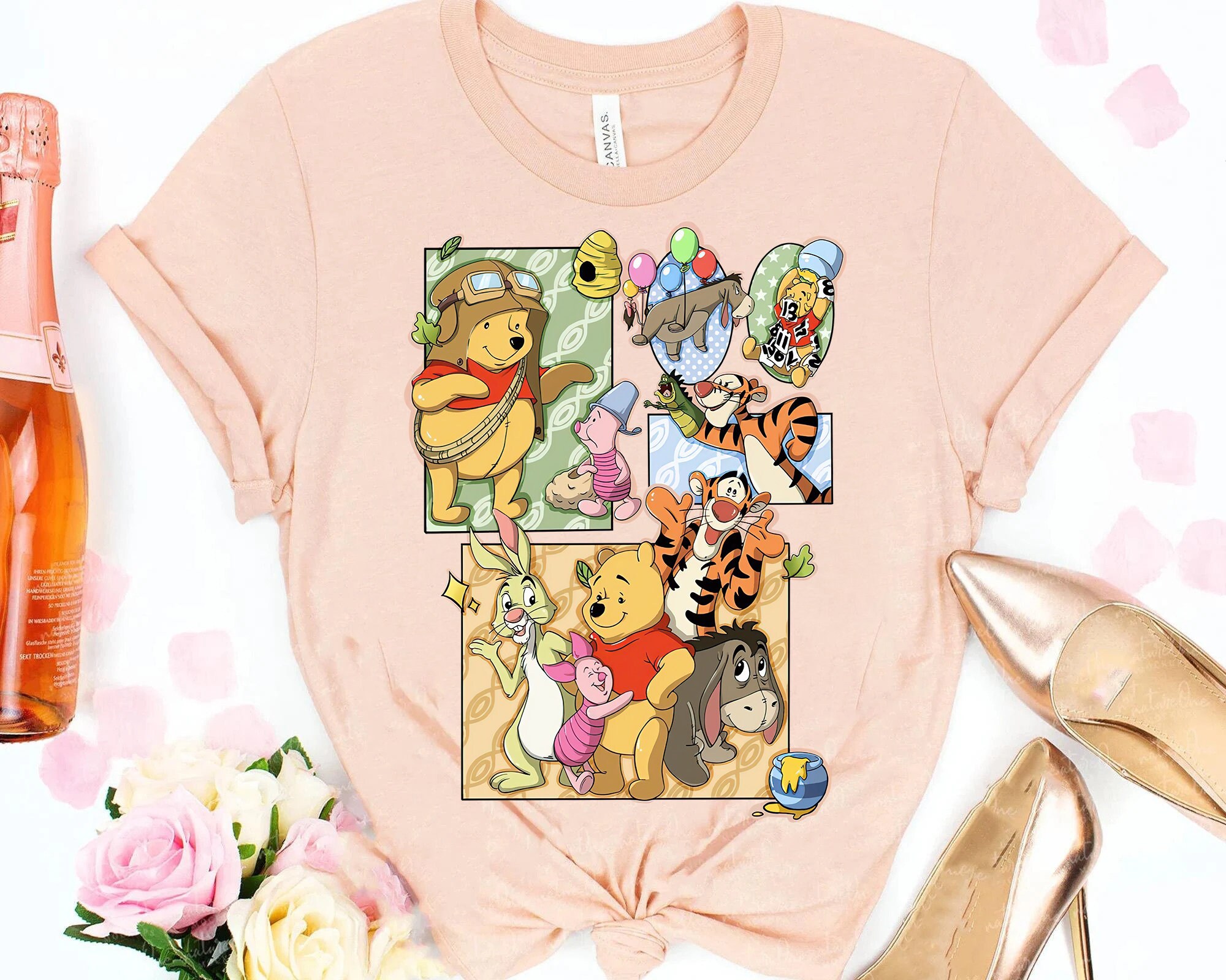 Disney Winnie The Pooh Cute Characters Shirt, Pooh Eeyore Pi - Inspire ...