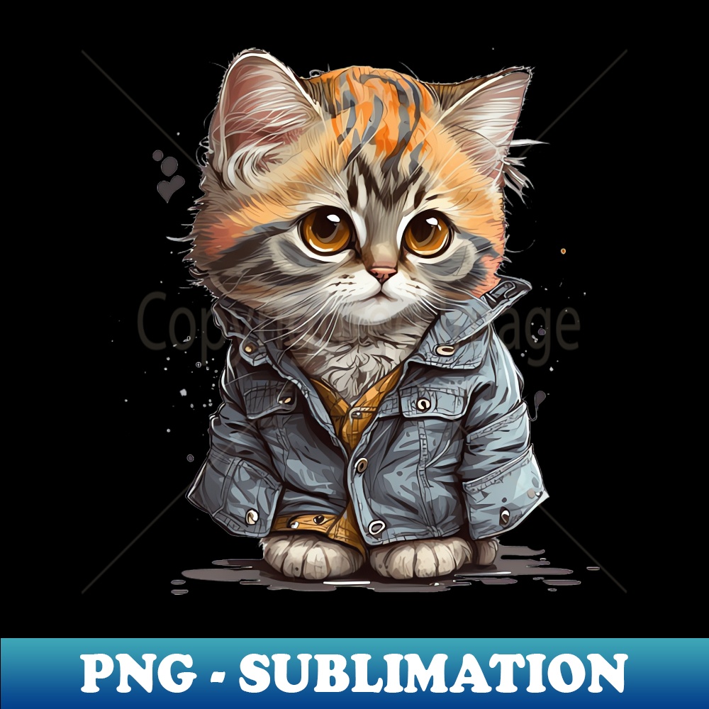 kawaii anime Cute chibi cat - Aesthetic Sublimation Digital - Inspire ...