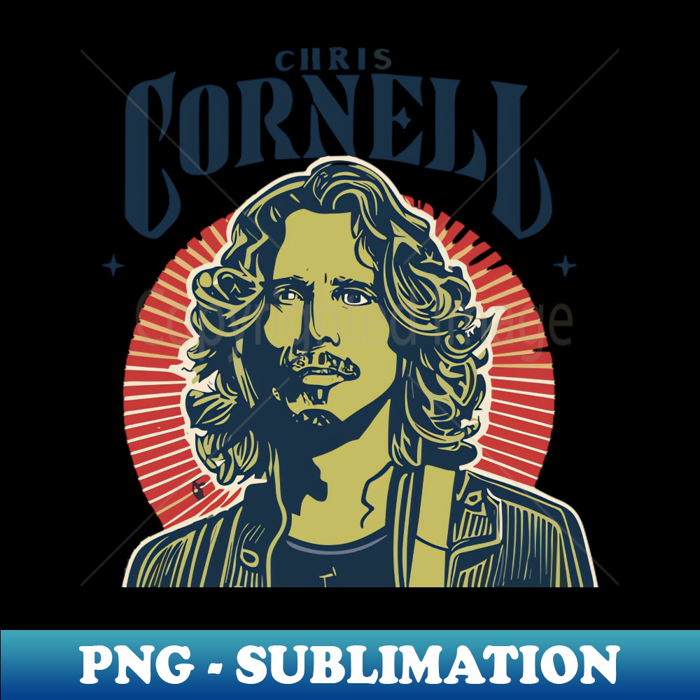 Chris Cornell - PNG Transparent Sublimation Design - Vibrant | Inspire ...