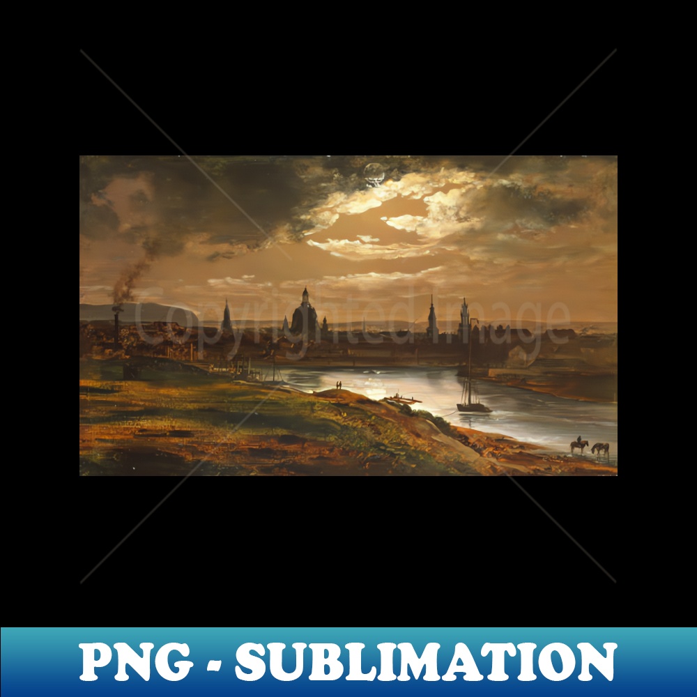 Dresden by Moonlight by Johan Christian Dahl - Exclusive Sub | Inspire ...