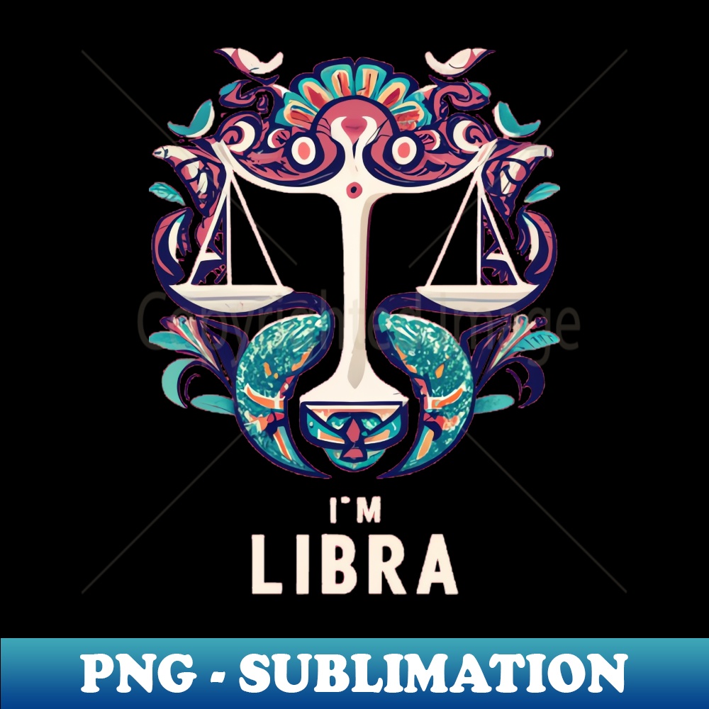 IM LIBRA aesthetic zodiac sign design - PNG Transparent Subl - Inspire ...