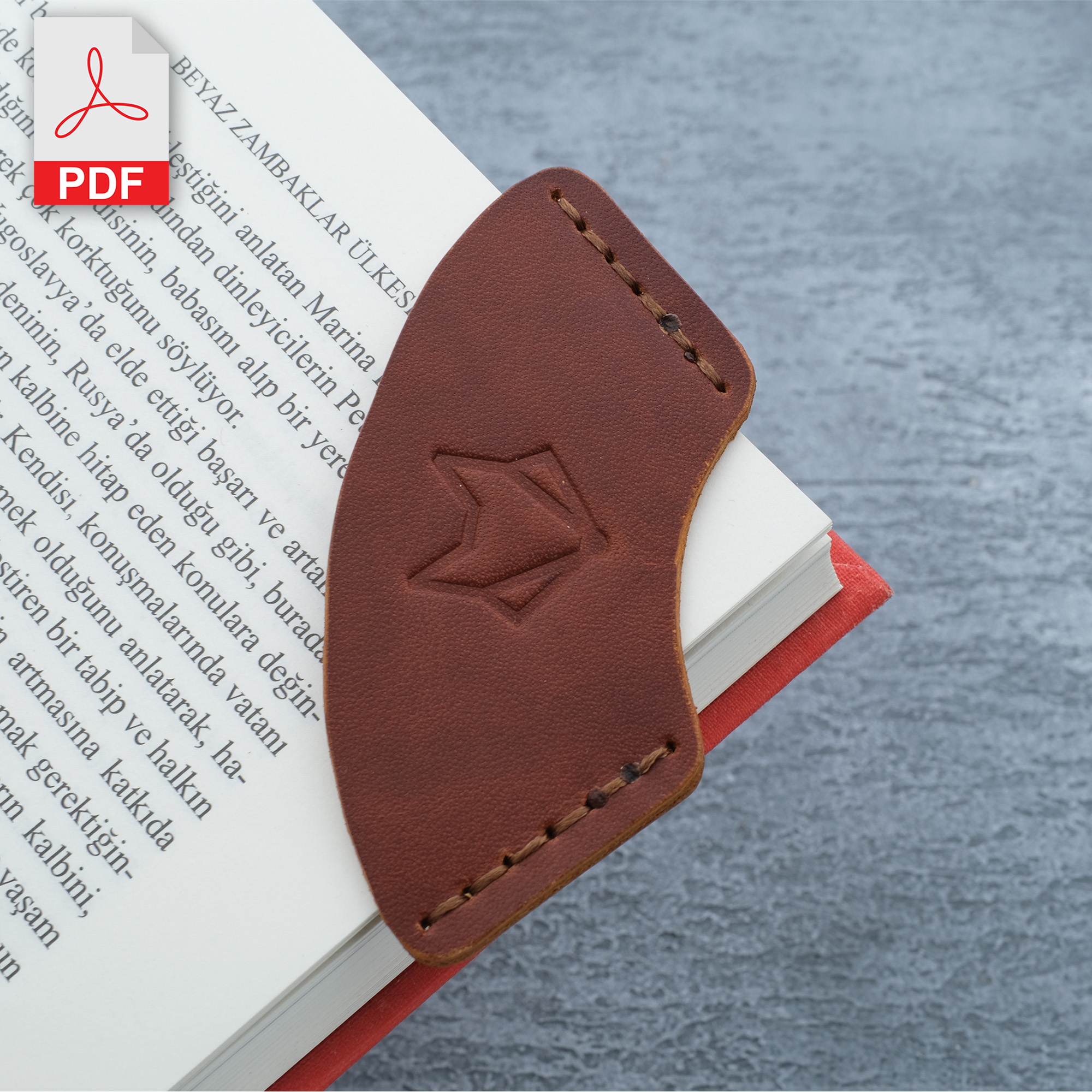 Leather Bookmark Pattern, Diy Bookmark Template, Handmade Bo | Inspire ...