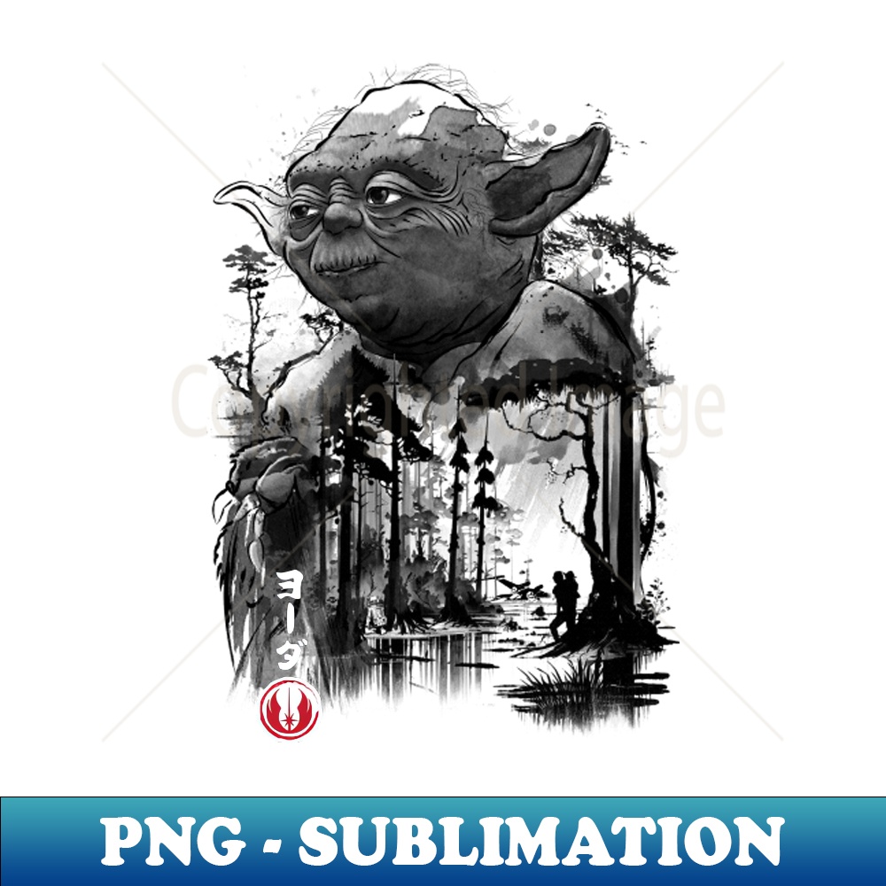 The Master in the swamp sumi-e - Digital Sublimation Downloa | Inspire ...