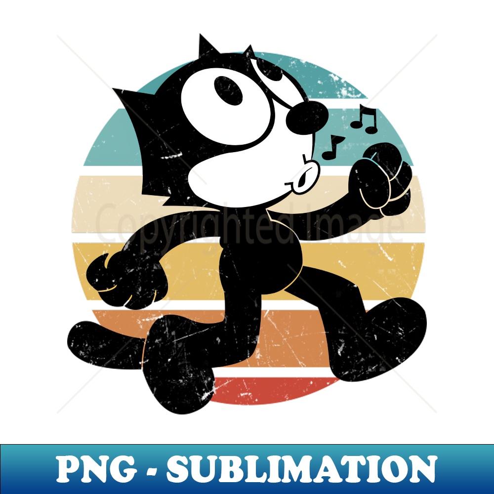 Retro Felix The Cat - PNG Transparent Sublimation File - Cre | Inspire ...