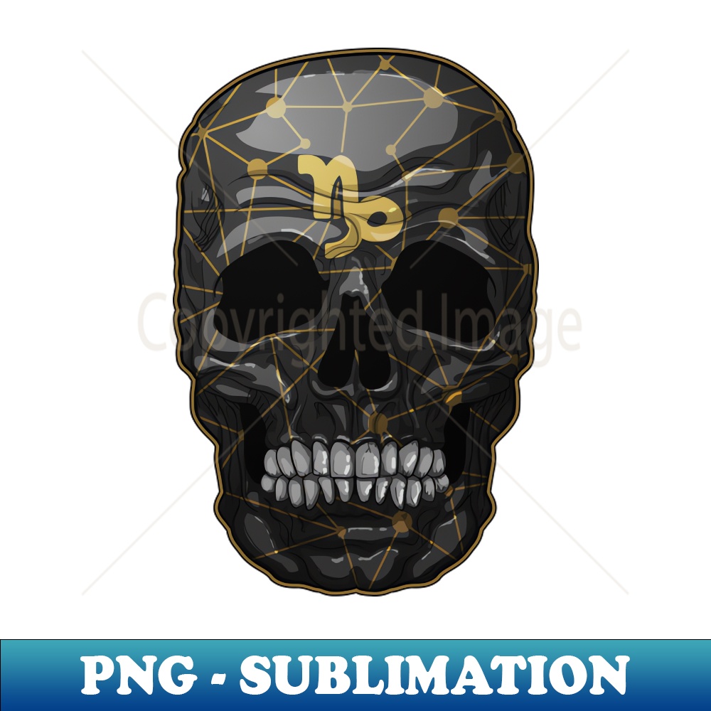 skull zodiac signs Capricorn - Unique Sublimation PNG Downlo | Inspire ...