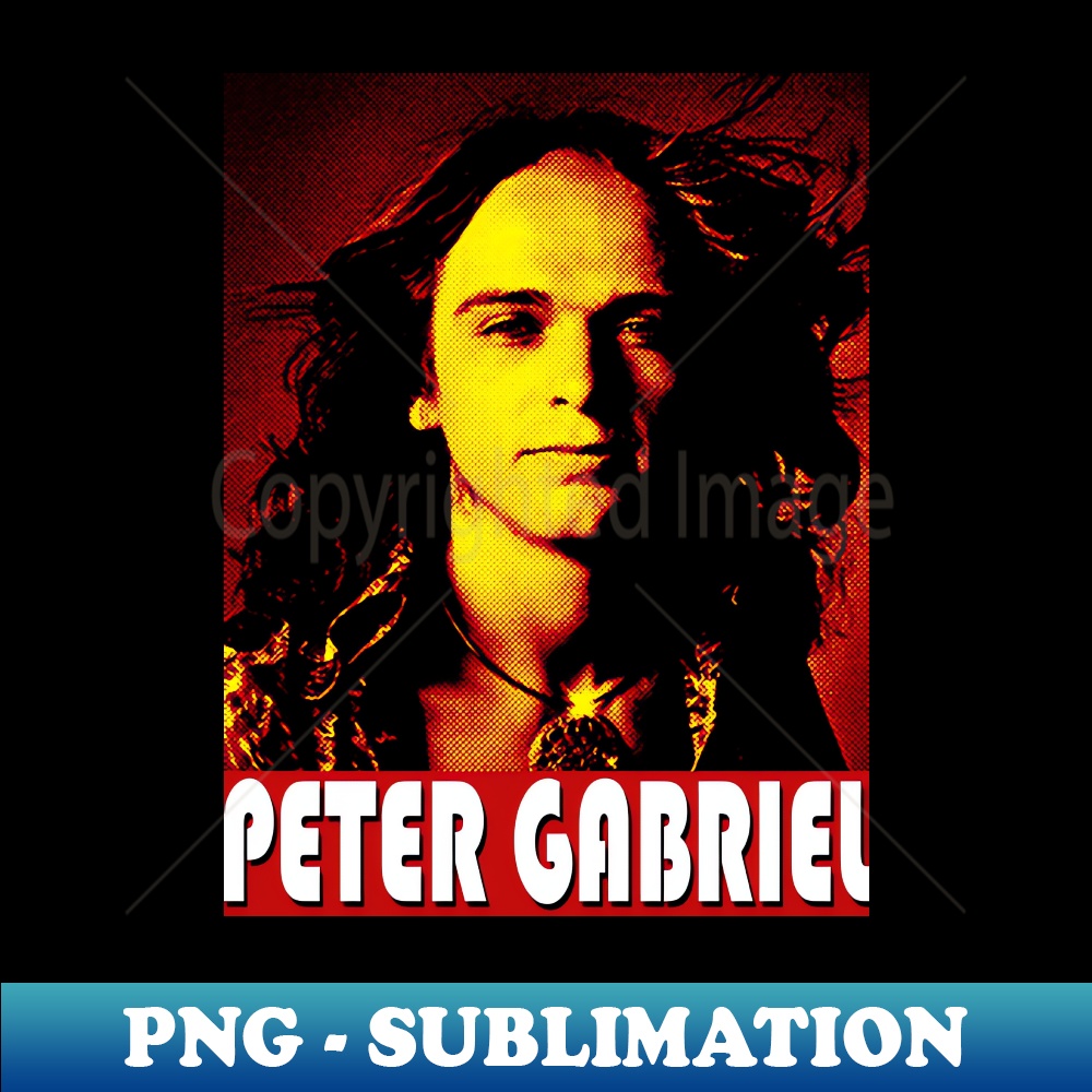 Vintage Halftone-Peter Gabriel - PNG Transparent Sublimation - Inspire ...