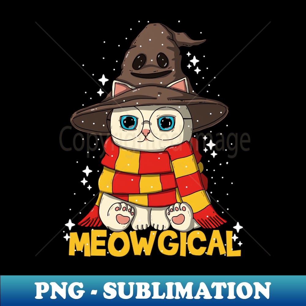 Wizard Neko Meowgical - PNG Transparent Digital Download Fil - Inspire ...