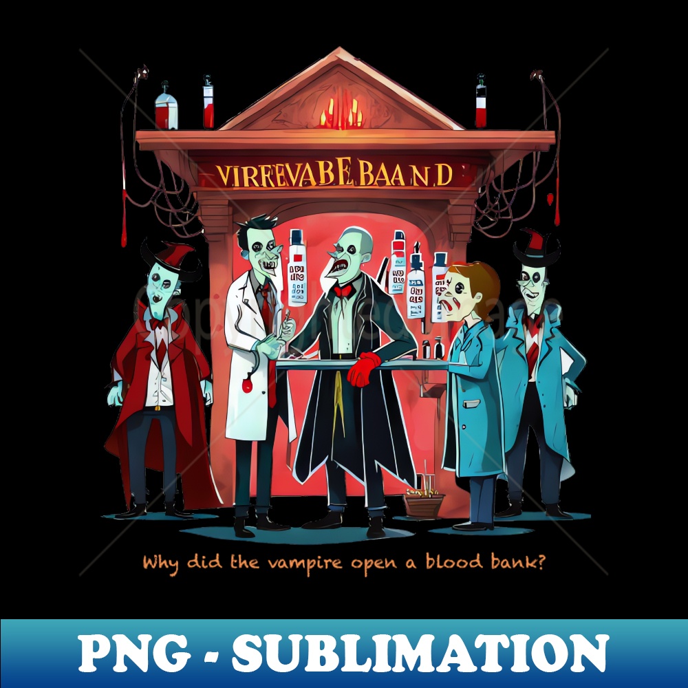 Why did the vampire open a blood bank - Digital Sublimation - Inspire ...