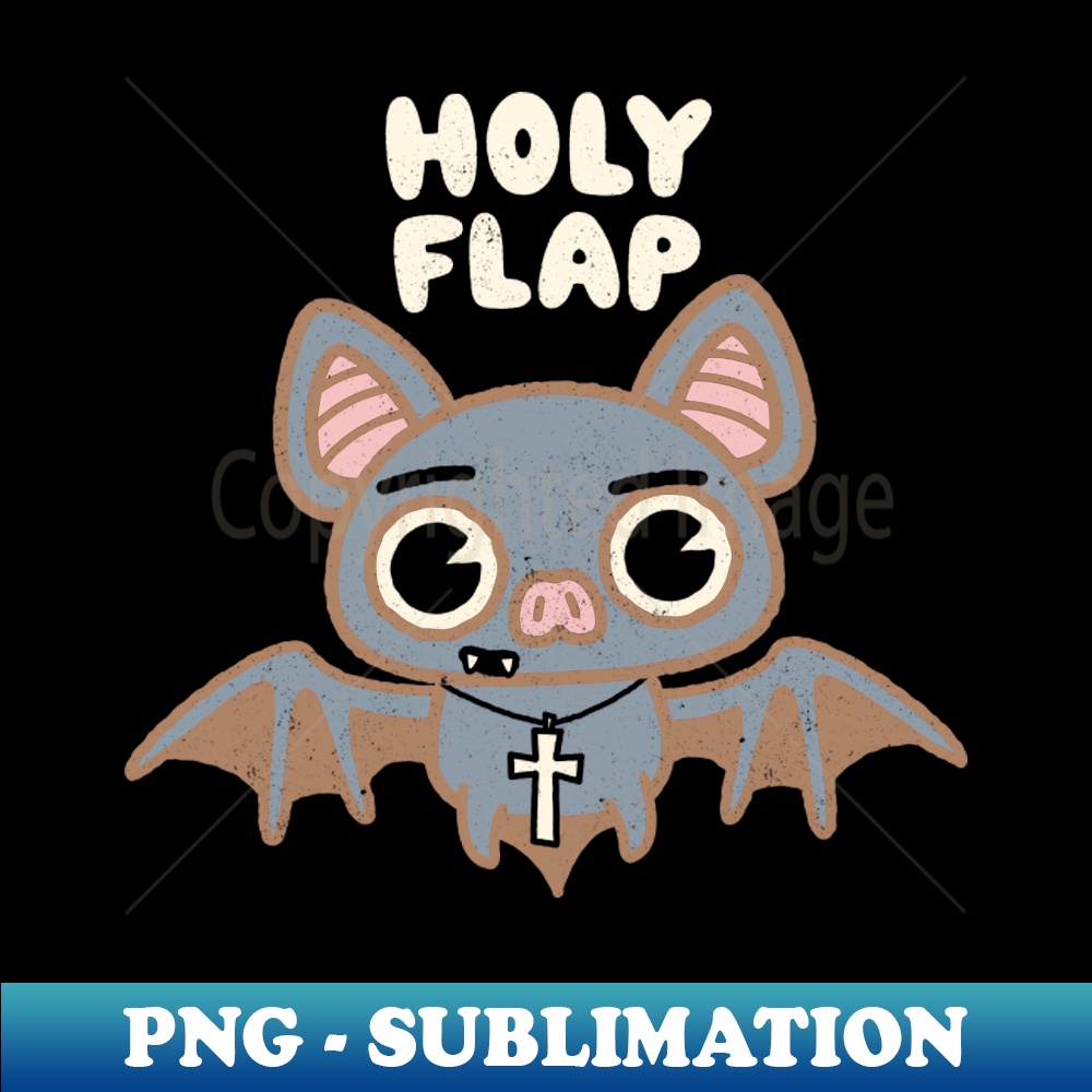 Holy Flap Fun Cute Kawaii Bat - Premium PNG Sublimation File | Inspire ...